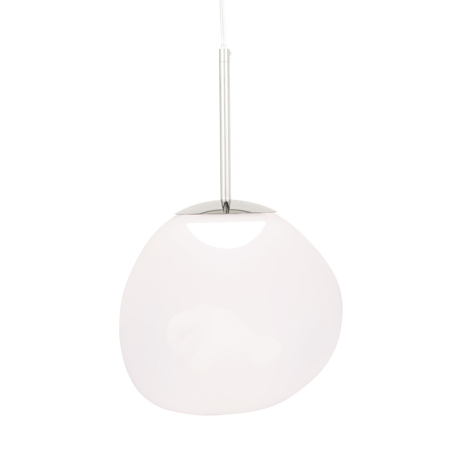 Tom Dixon Melt Mini Pendelleuchte, LED, Opal - Silber | Finnish Design Shop
