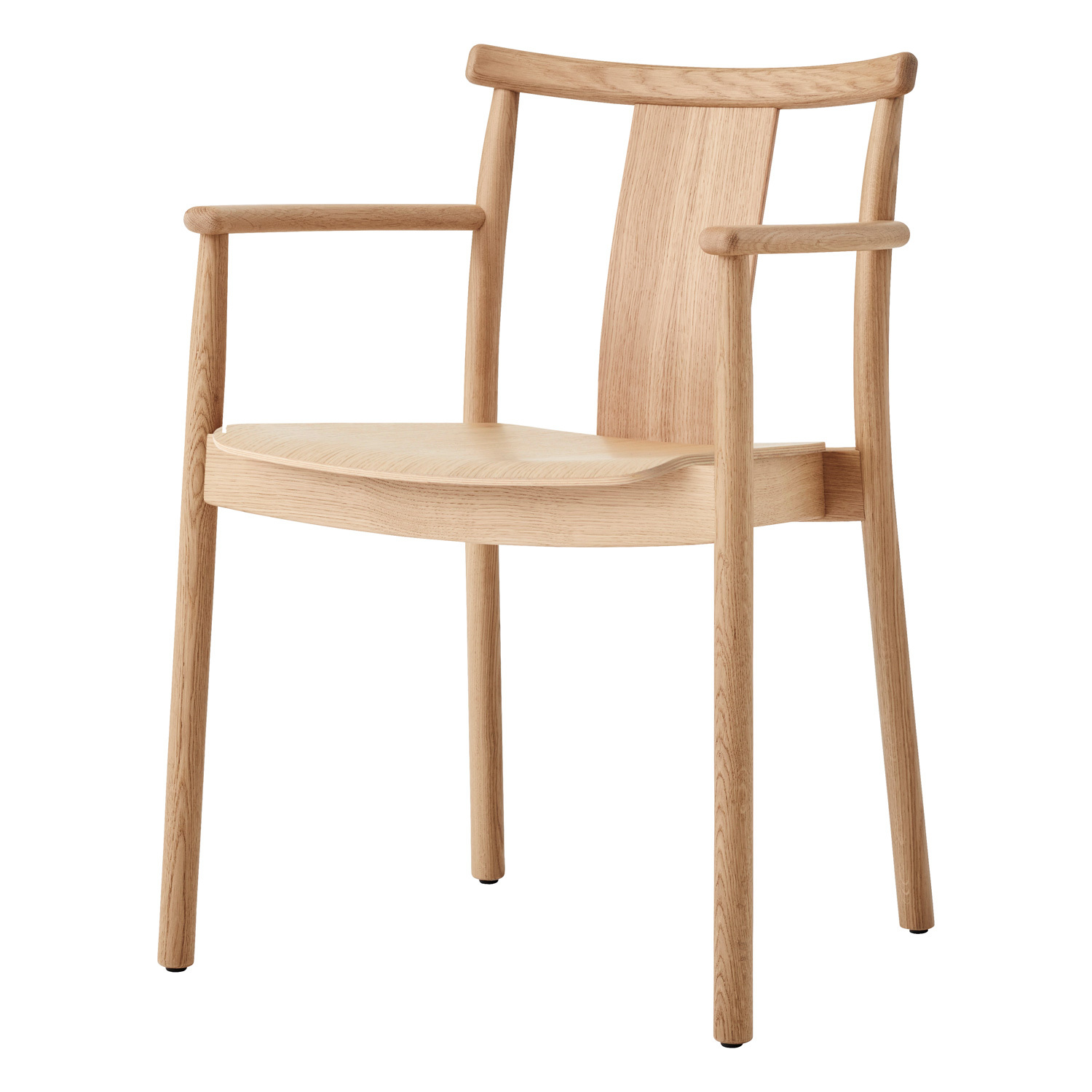 Audo Copenhagen Merkur dining chair with armrest, oak | Finnish Design Shop