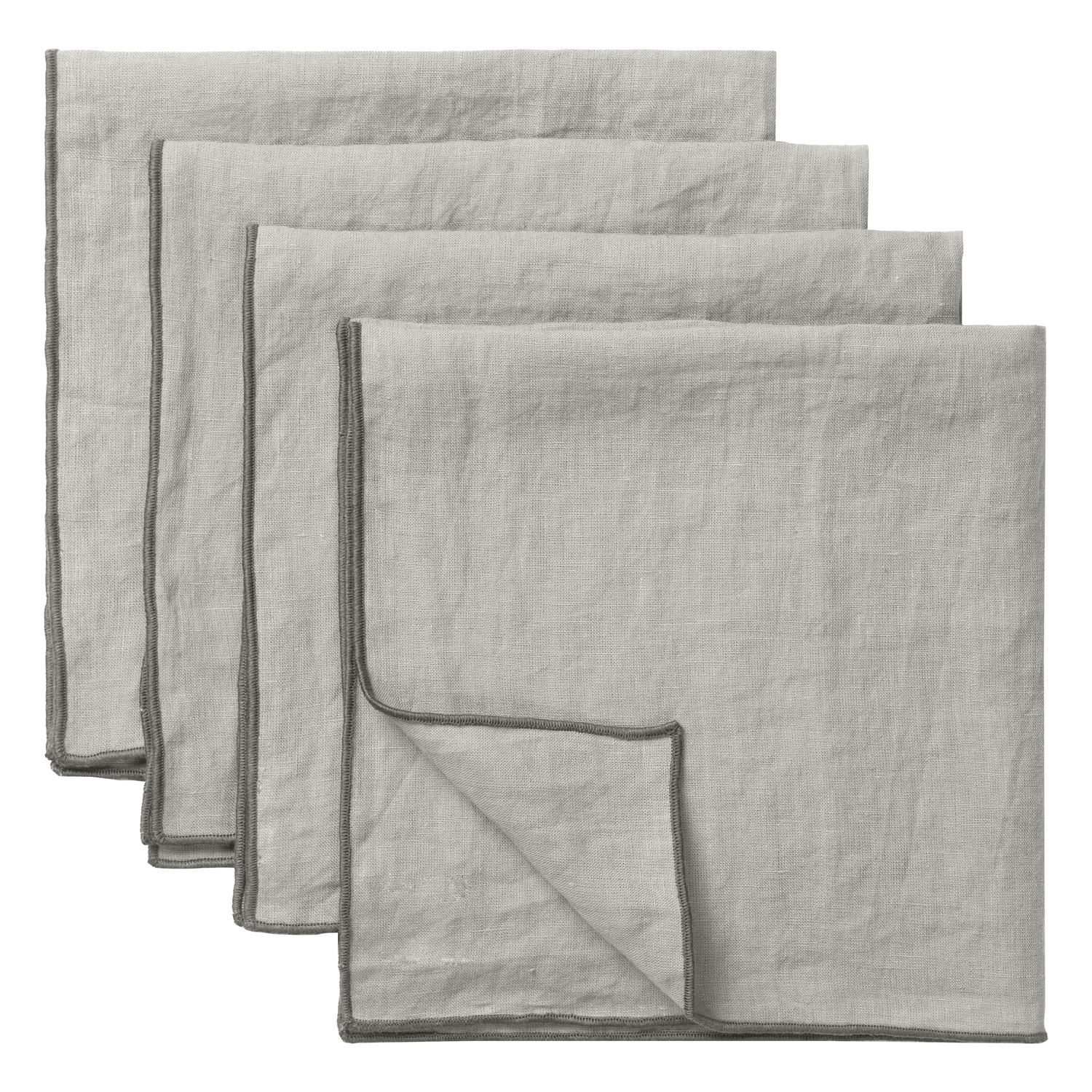 Tameko Merrow napkin, 50 x 50 cm, set of 4, dark grey | Finnish Design Shop
