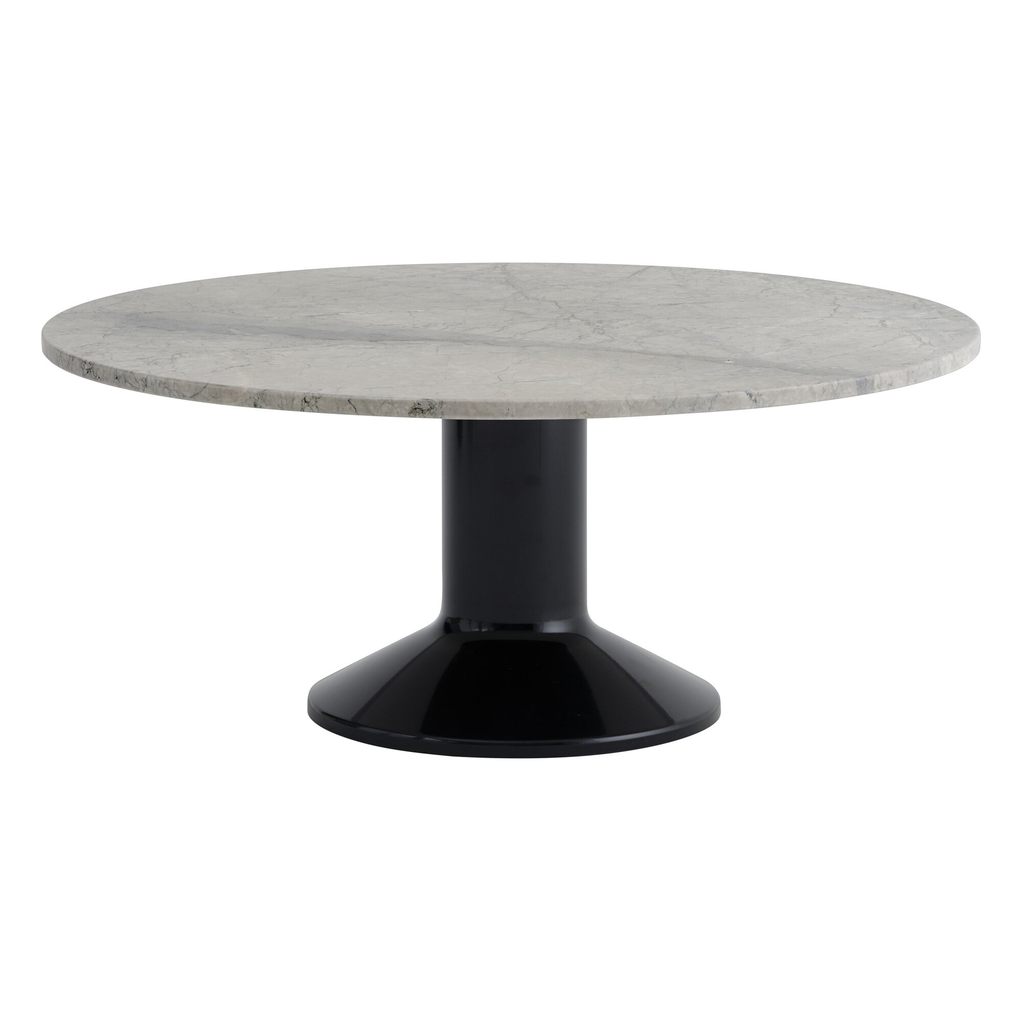Muuto Midst coffee table, grey marble - black | Finnish Design Shop