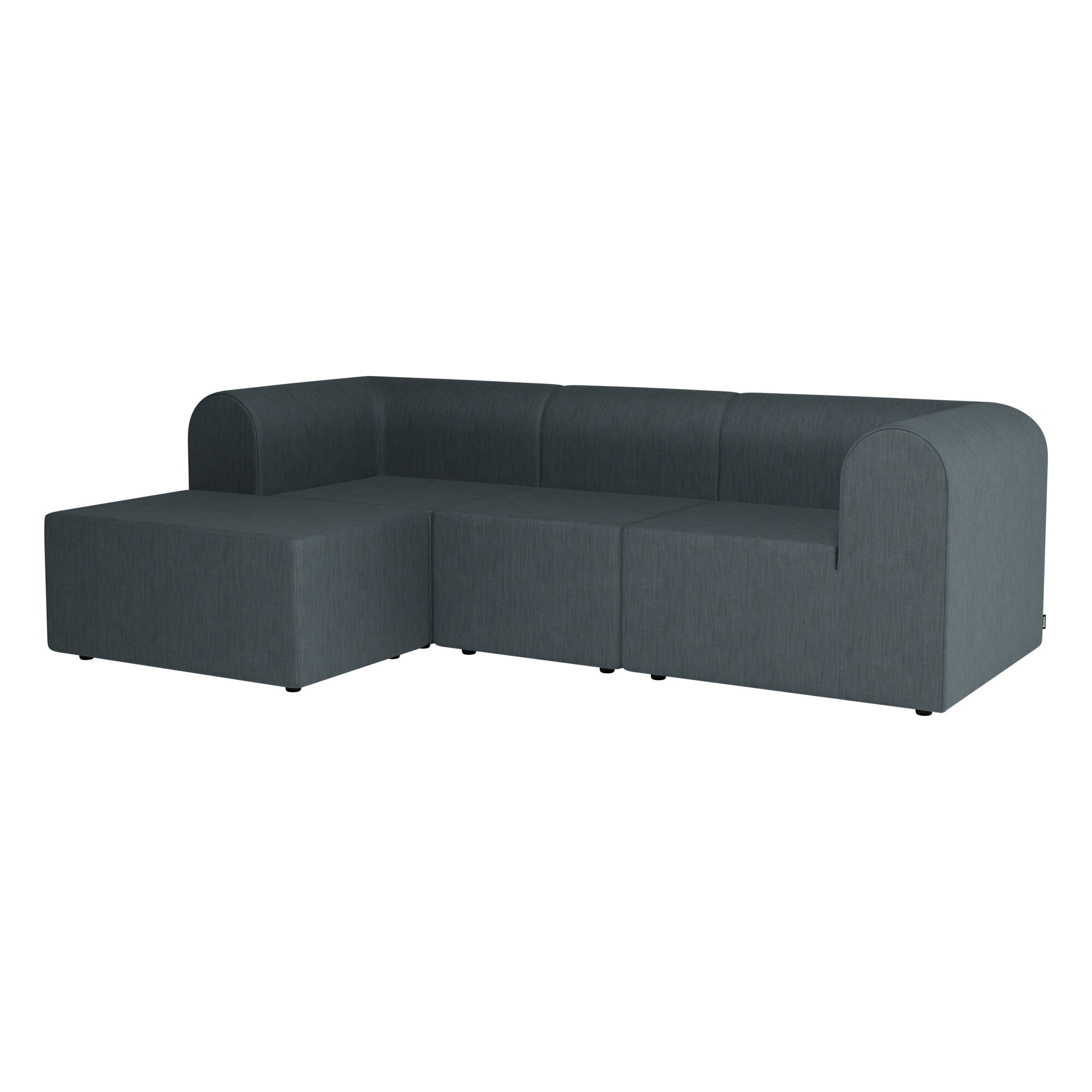 Montana Furniture Paradigm three-seater sofa with pouffe, left ...