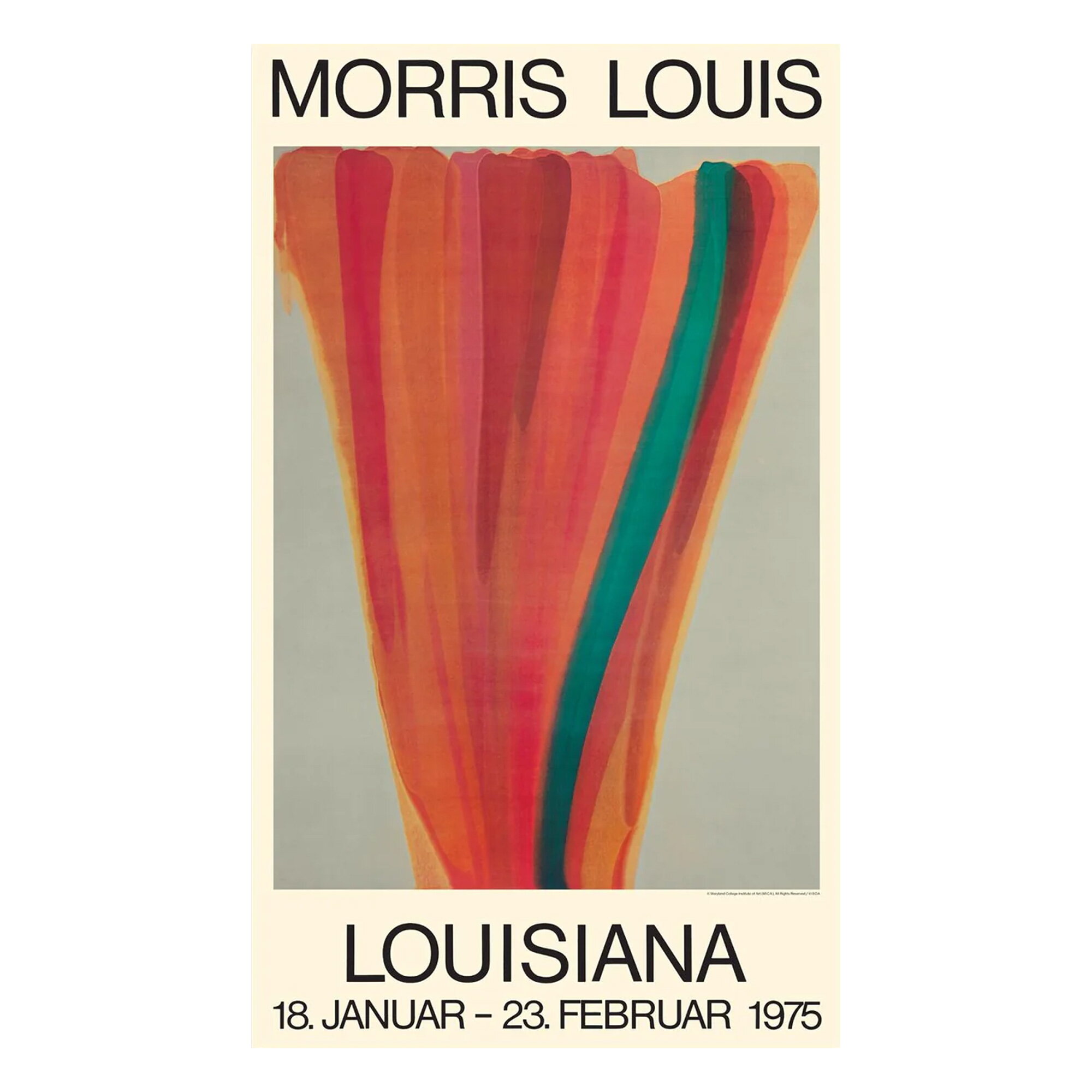 Louisiana Museum of Modern Art Morris Louis - Louisiana 1975, 85,4 x 50 ...