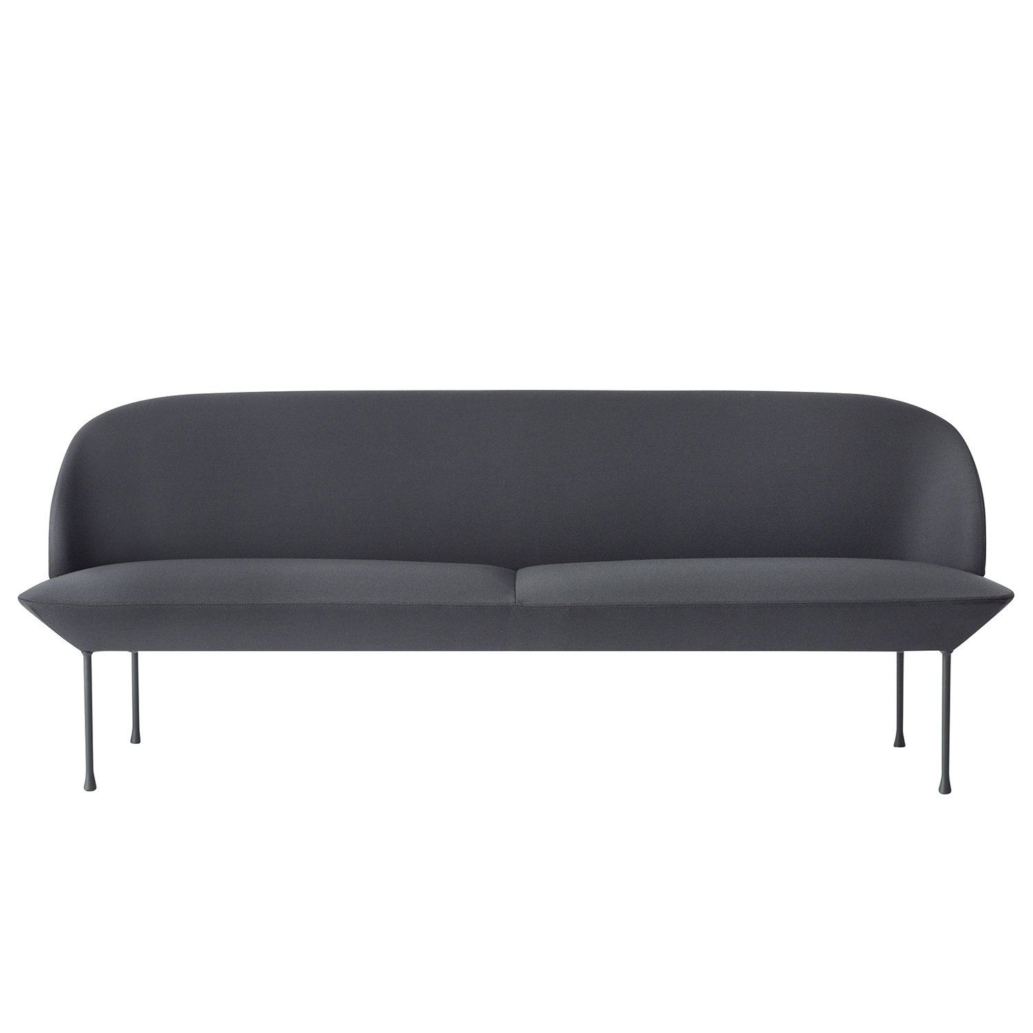 Muuto Oslo sofa, 3-seater, Steelcut 180 dark grey | Finnish Design Shop