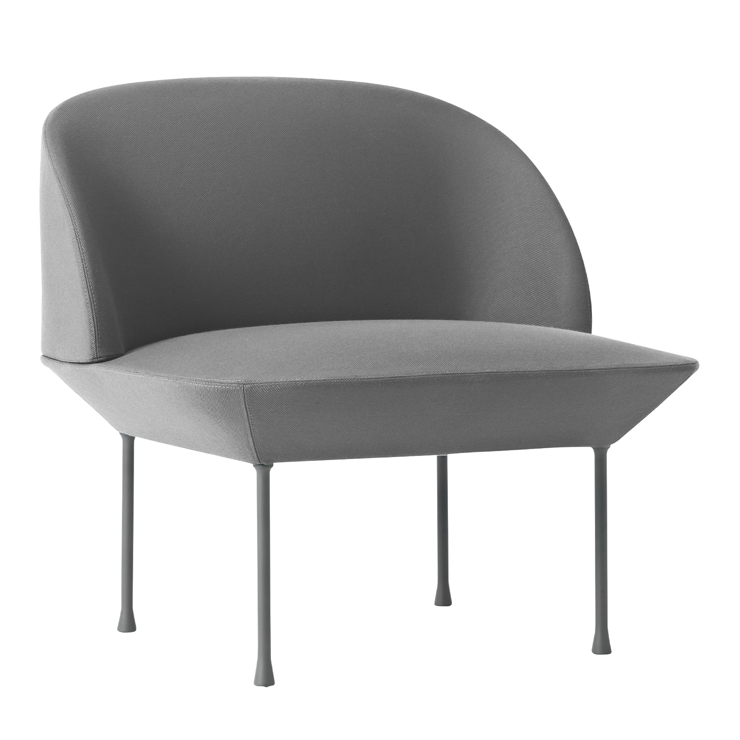 Muuto Oslo lounge chair, Steelcut 160 light grey | Finnish Design Shop