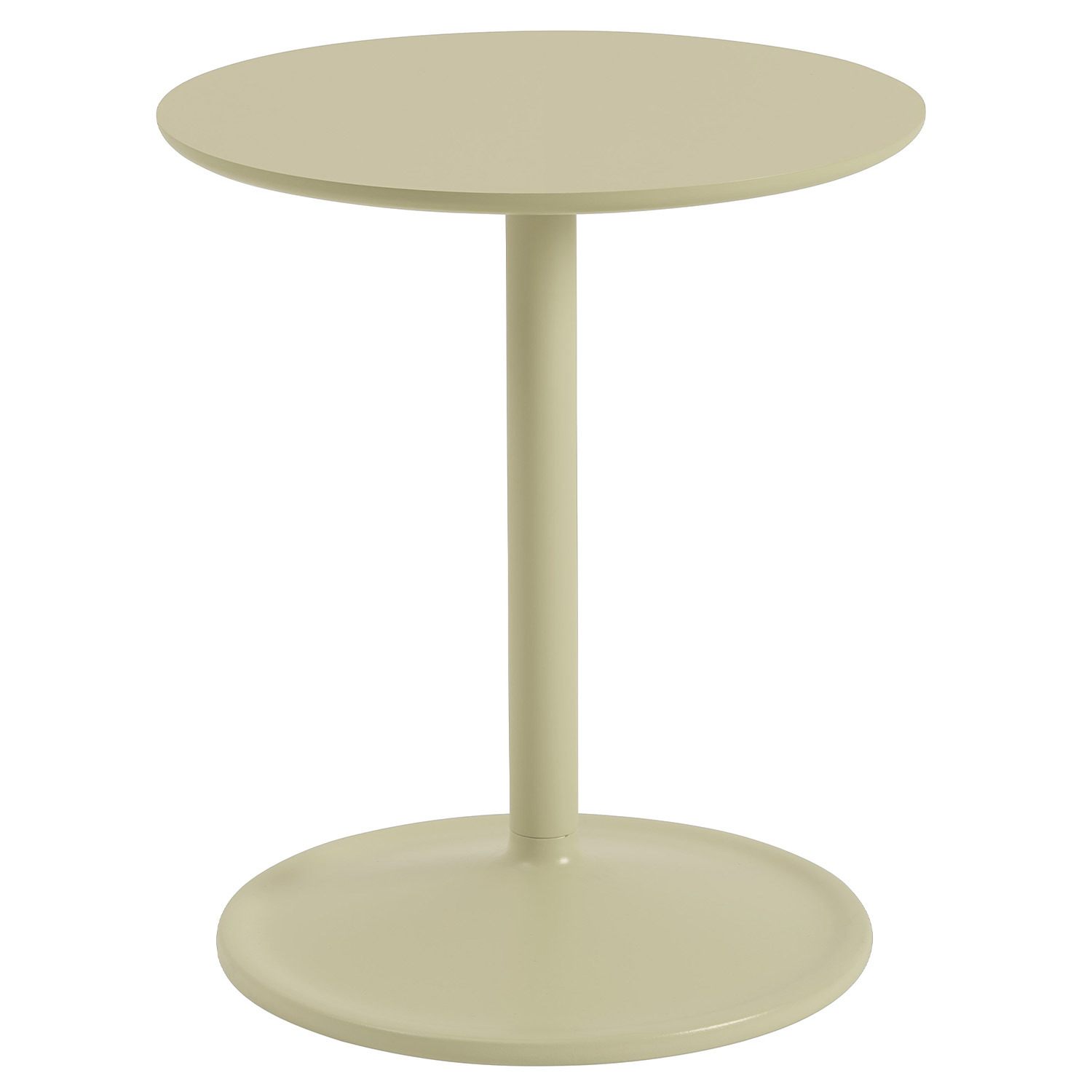 Muuto Soft side table, 41 cm, high, beige green | Finnish Design Shop