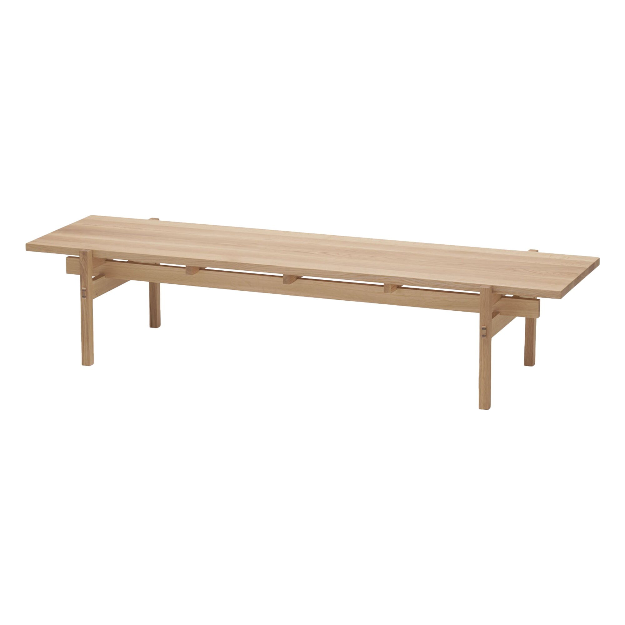 Karimoku Case N-CT03 coffee table, 45,8 x 150 cm, lacquered oak ...