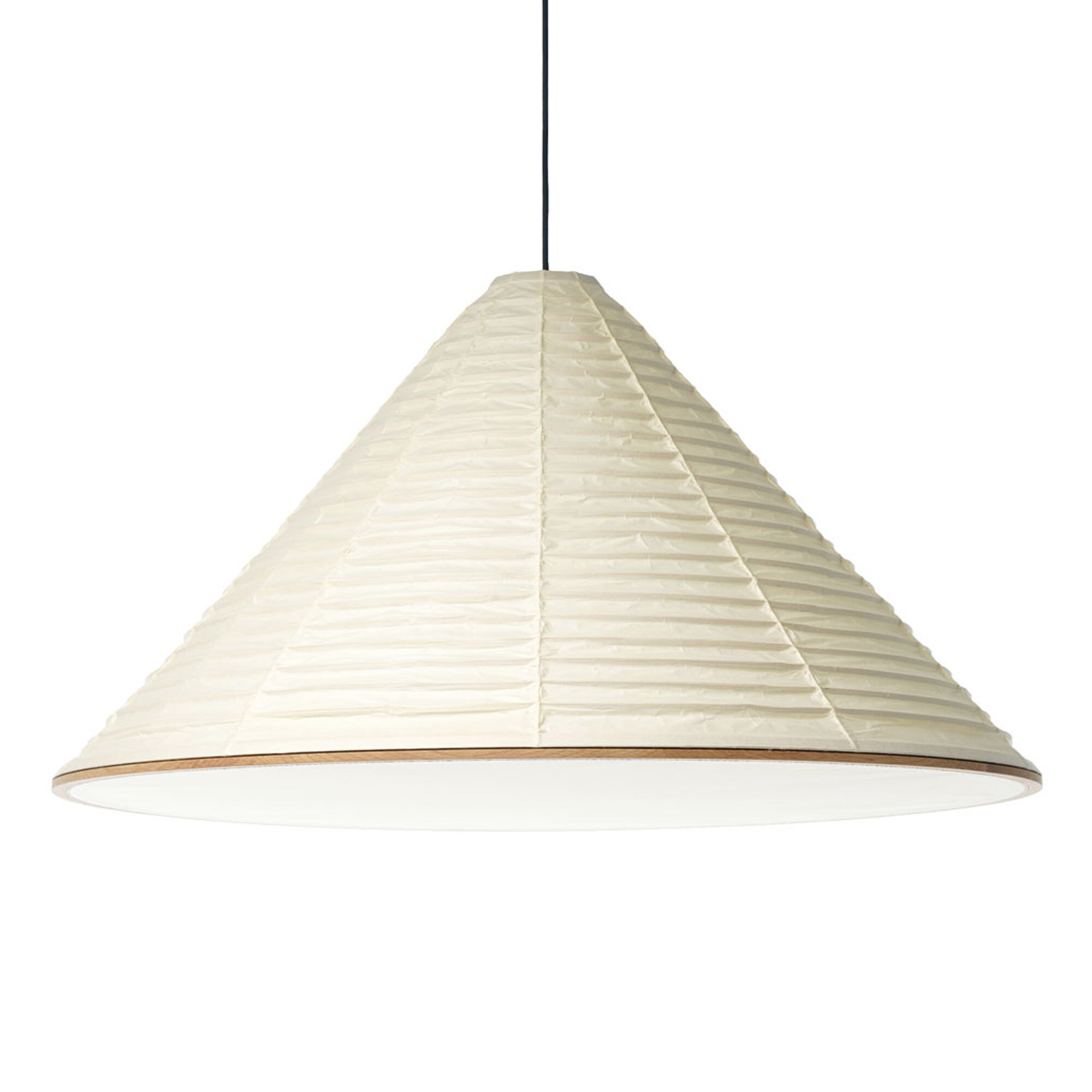 Karimoku Case N-PL01 pendant shade, 100 cm, lacquered oak - washi paper ...