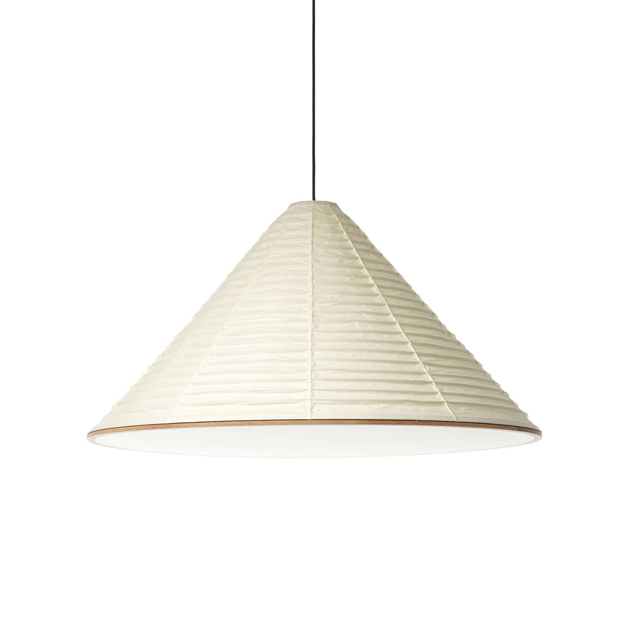 Karimoku Case N-PL01 pendant shade, 70 cm, lacquered oak - washi paper ...