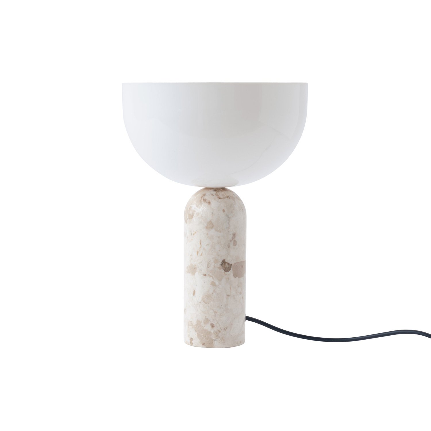 New Works Kizu table lamp, small, Kunis Breccia marble | Finnish Design Shop