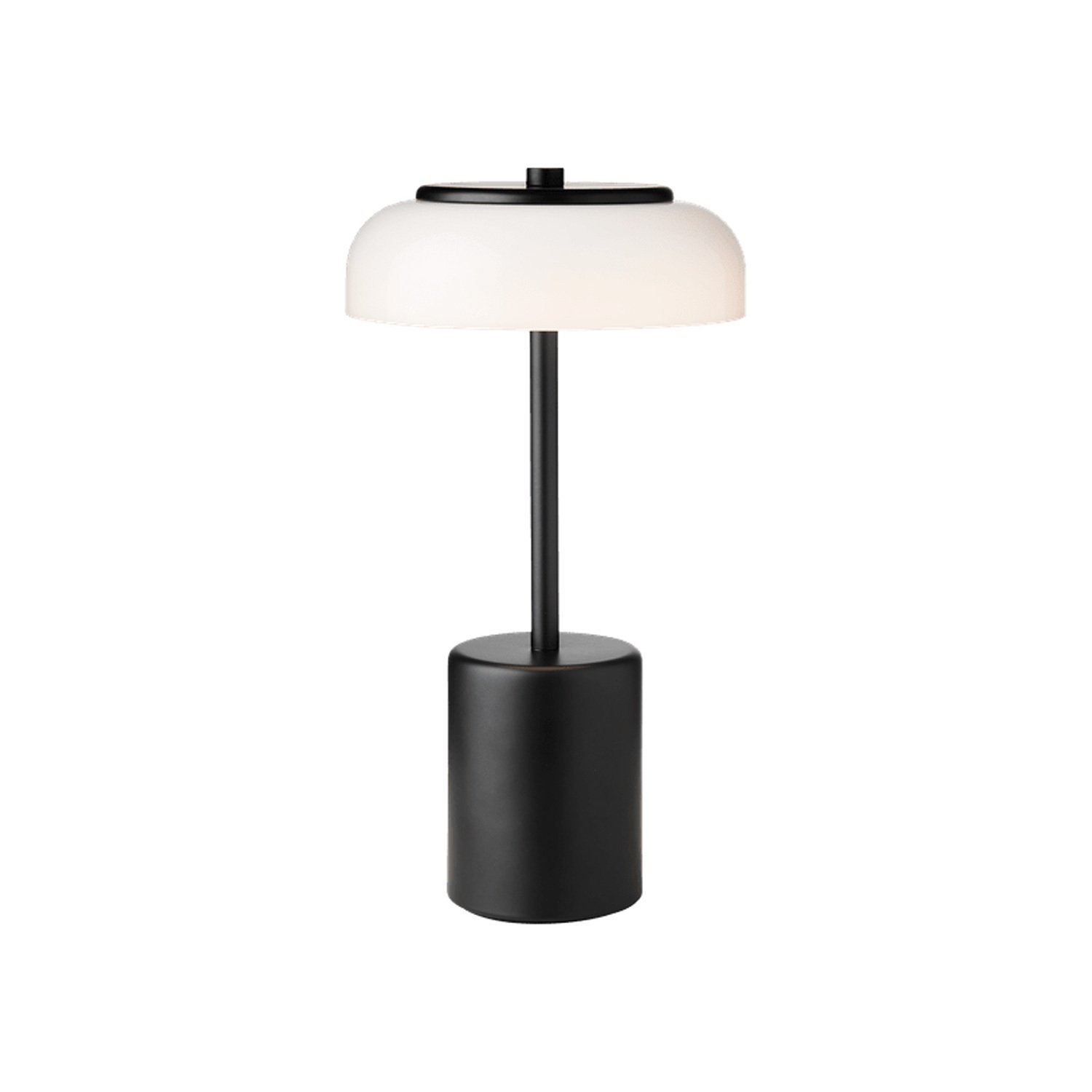 Nuura Blossi Mini portable table lamp, black - opal | Finnish Design Shop