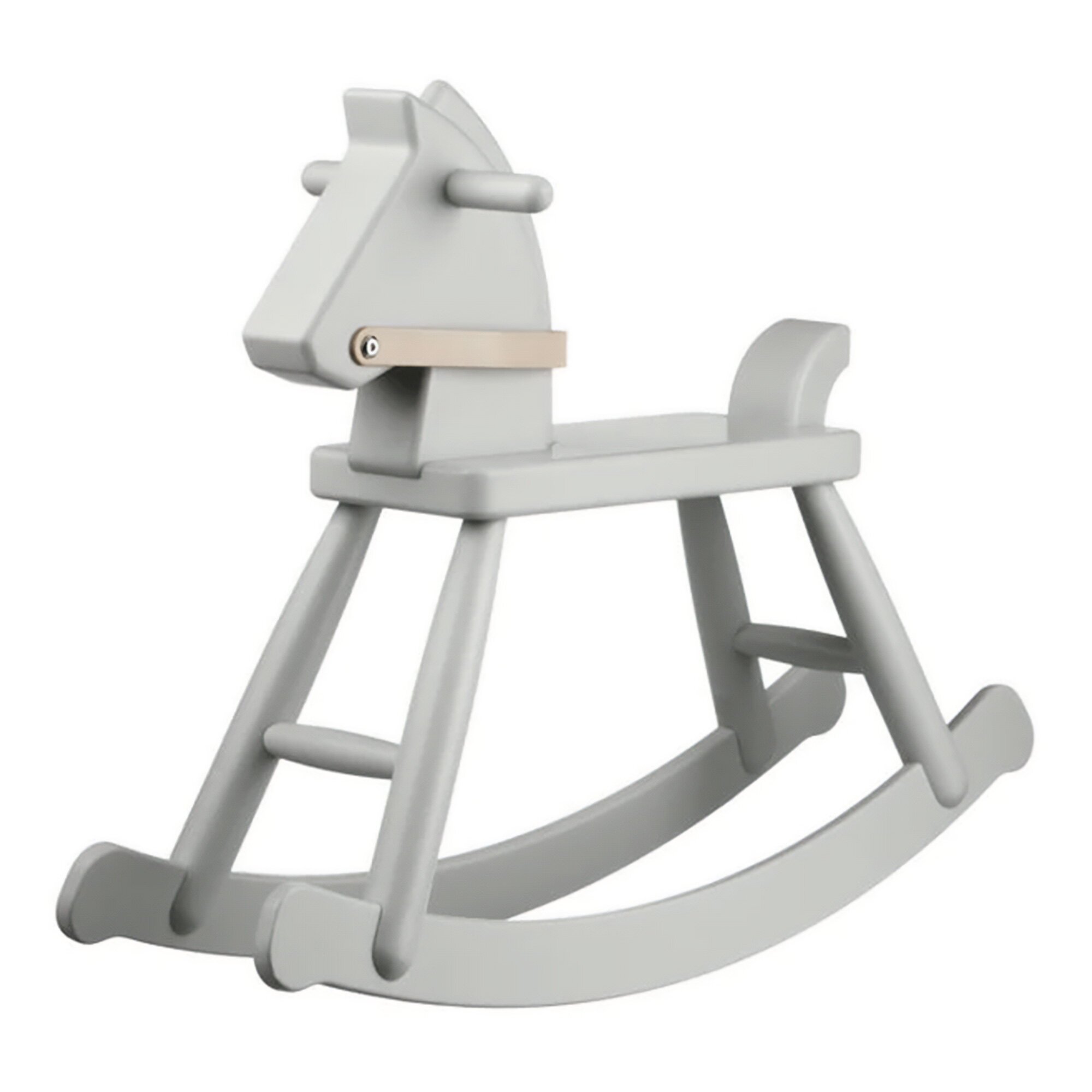 FDB Møbler P12 rocking horse, blue grey | Finnish Design Shop
