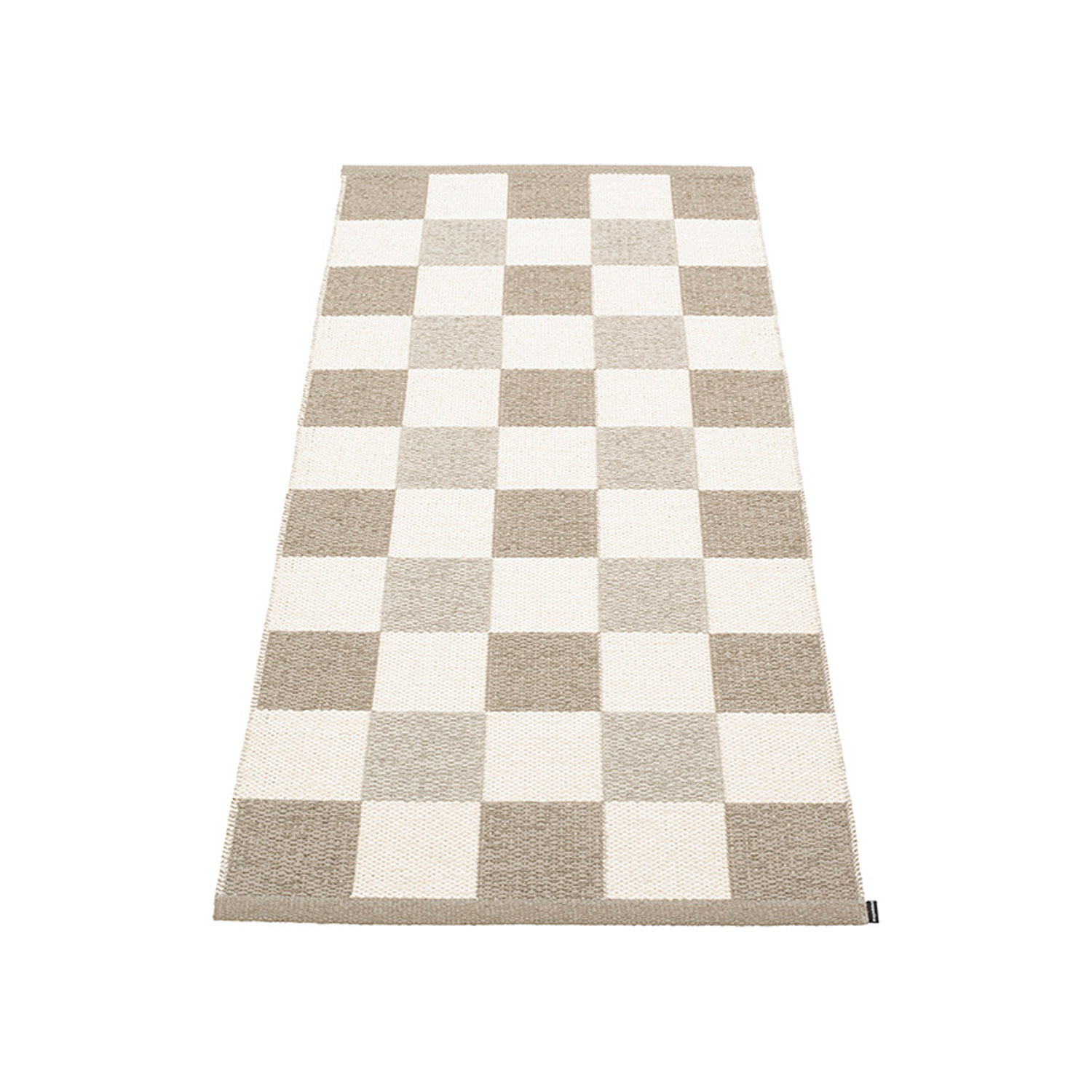 Pappelina Pix rug, 70 x 160 cm, dark linen - vanilla - linen | Finnish ...