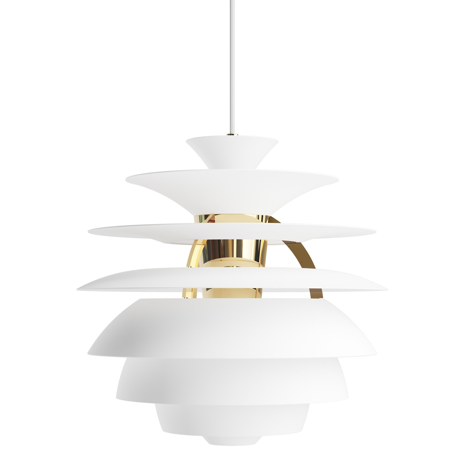 Louis Poulsen PH Snowball riippuvalaisin, soft white - metallized brass ...