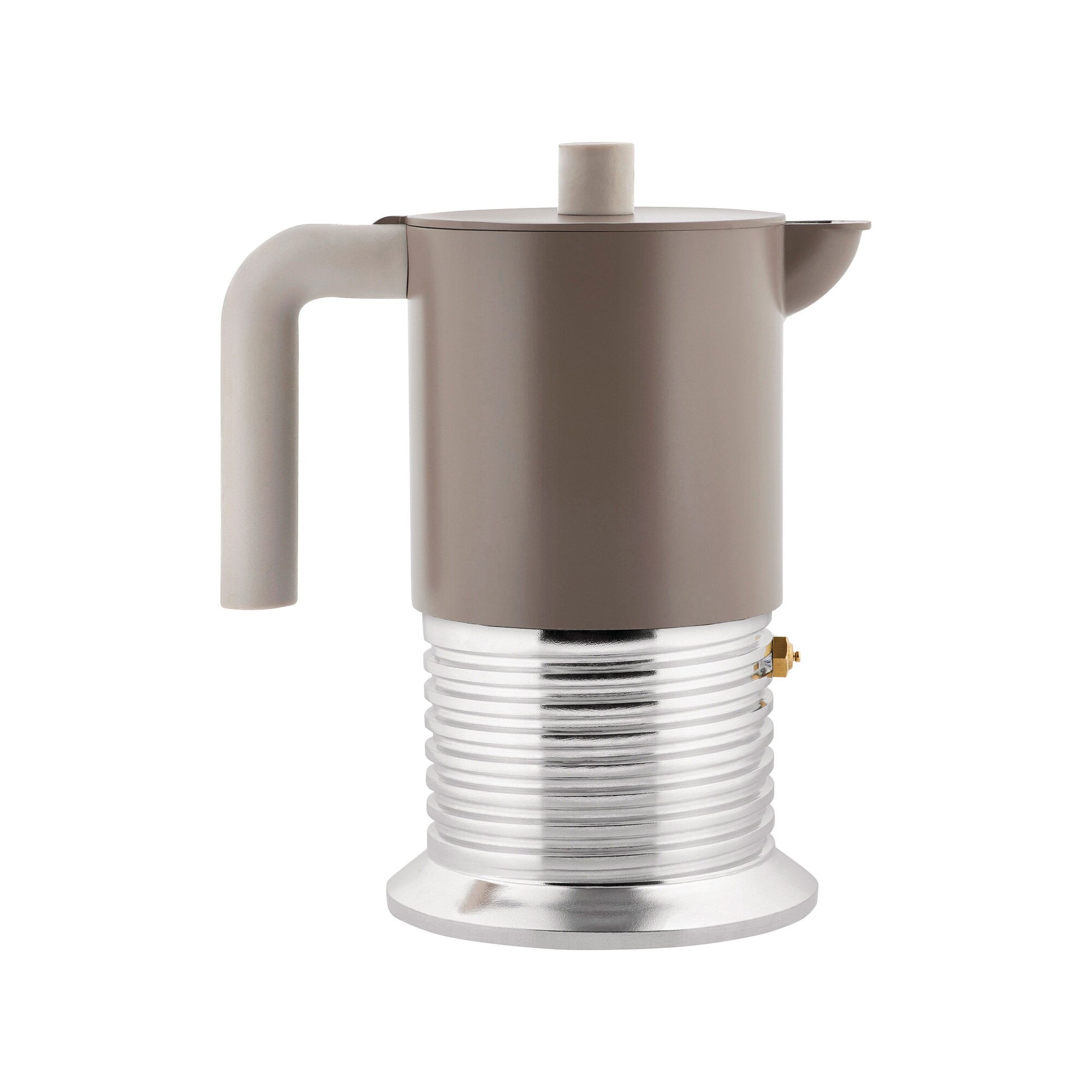 Alessi Vite induction espresso coffee maker, 6 cups, warm grey - grey ...