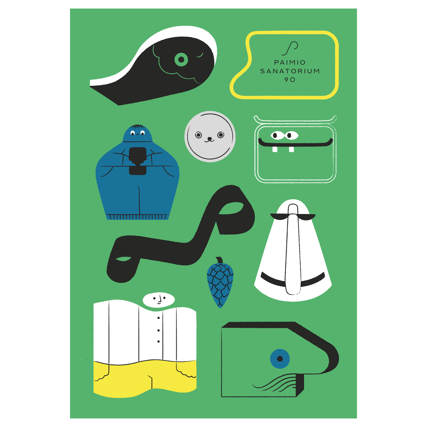 Paimion parantola -säätiö Shapes of Happiness juliste, 50 x 70 cm ...