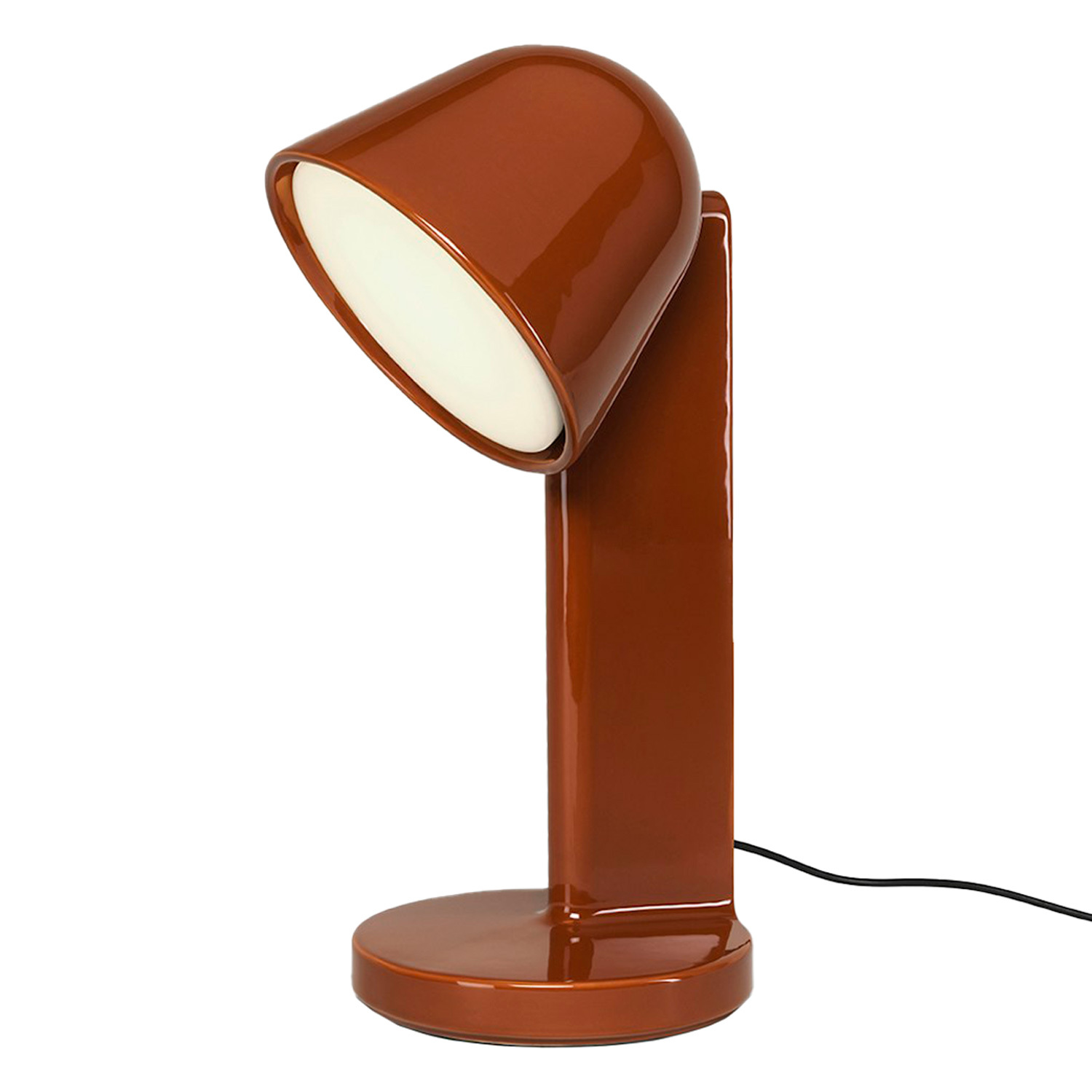 Flos Ceramique down table lamp, rust red | Finnish Design Shop UK