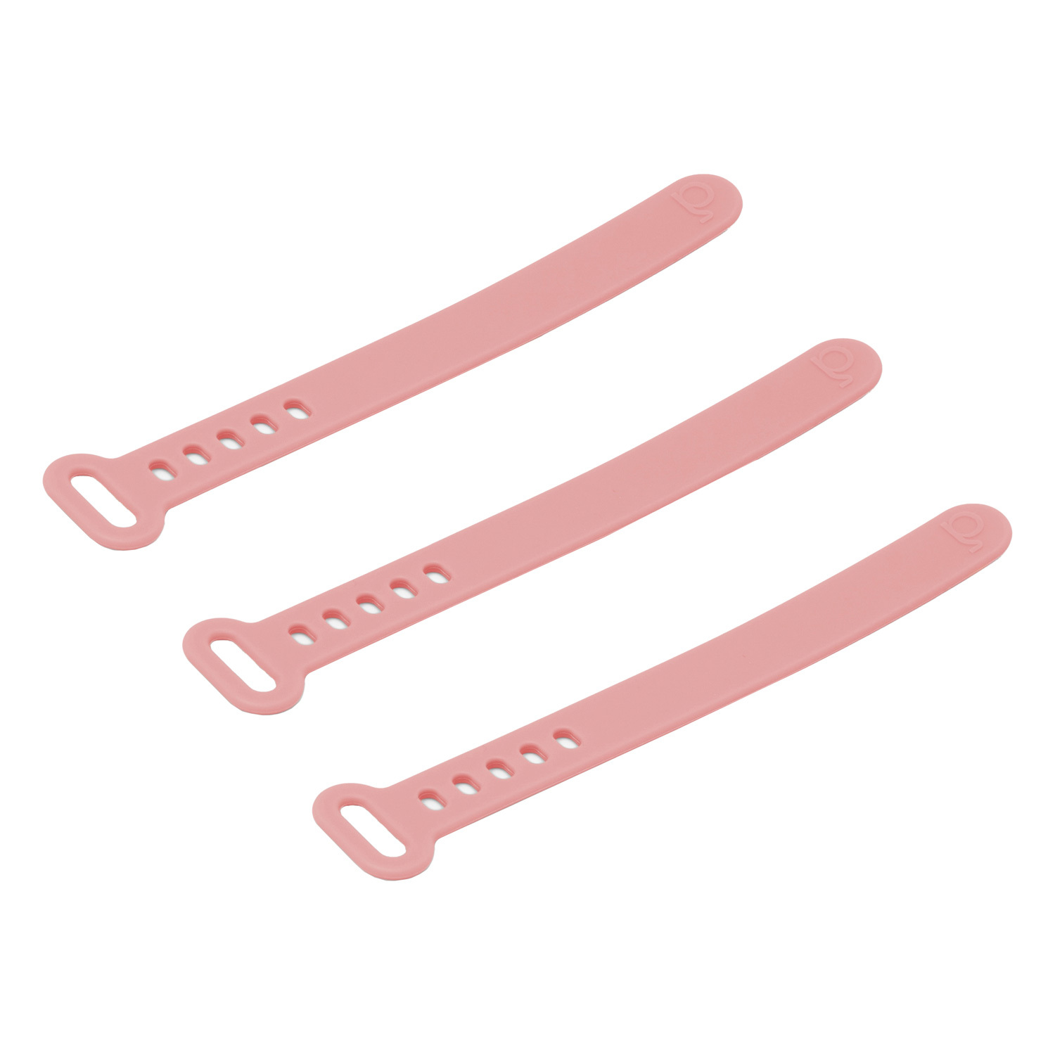 Pedestal Cable Tie, 3 pcs, bubble gum | Finnish Design Shop