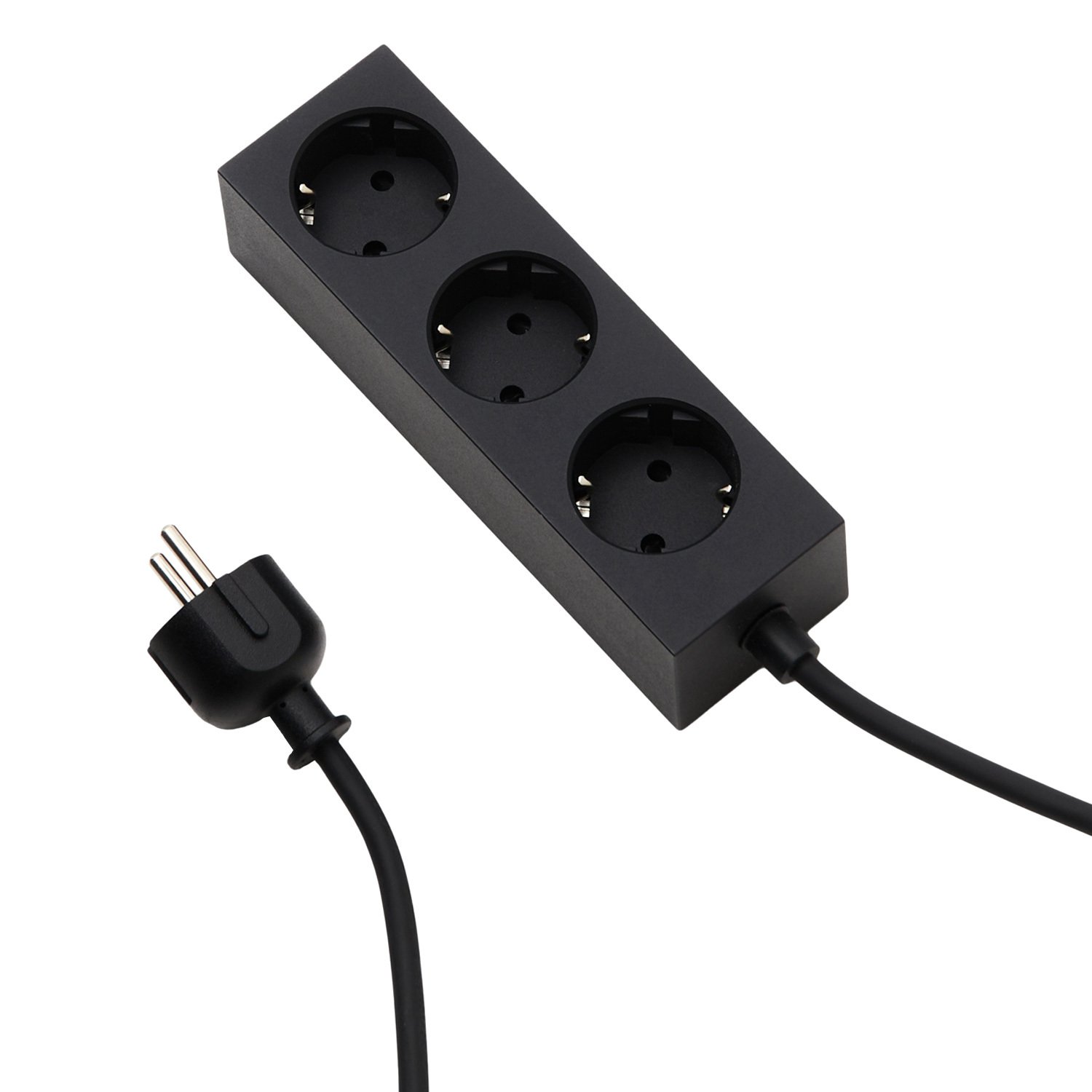 Pedestal Power Bar power strip, charcoal | Finnish Design Shop