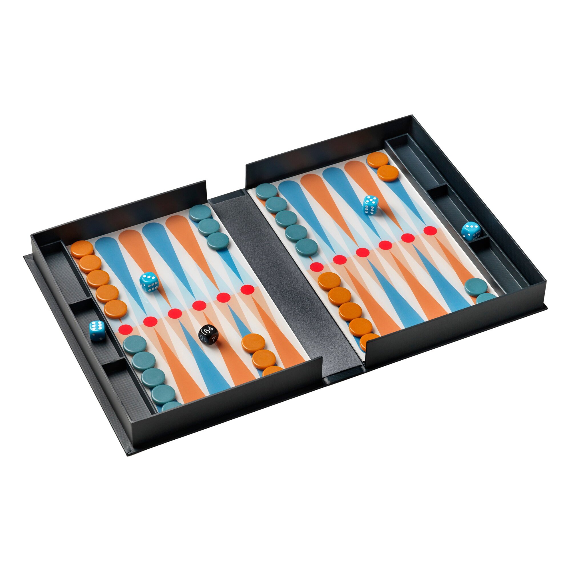 Printworks Classic - Art of Backgammon, anthracite | Finnish Design Shop