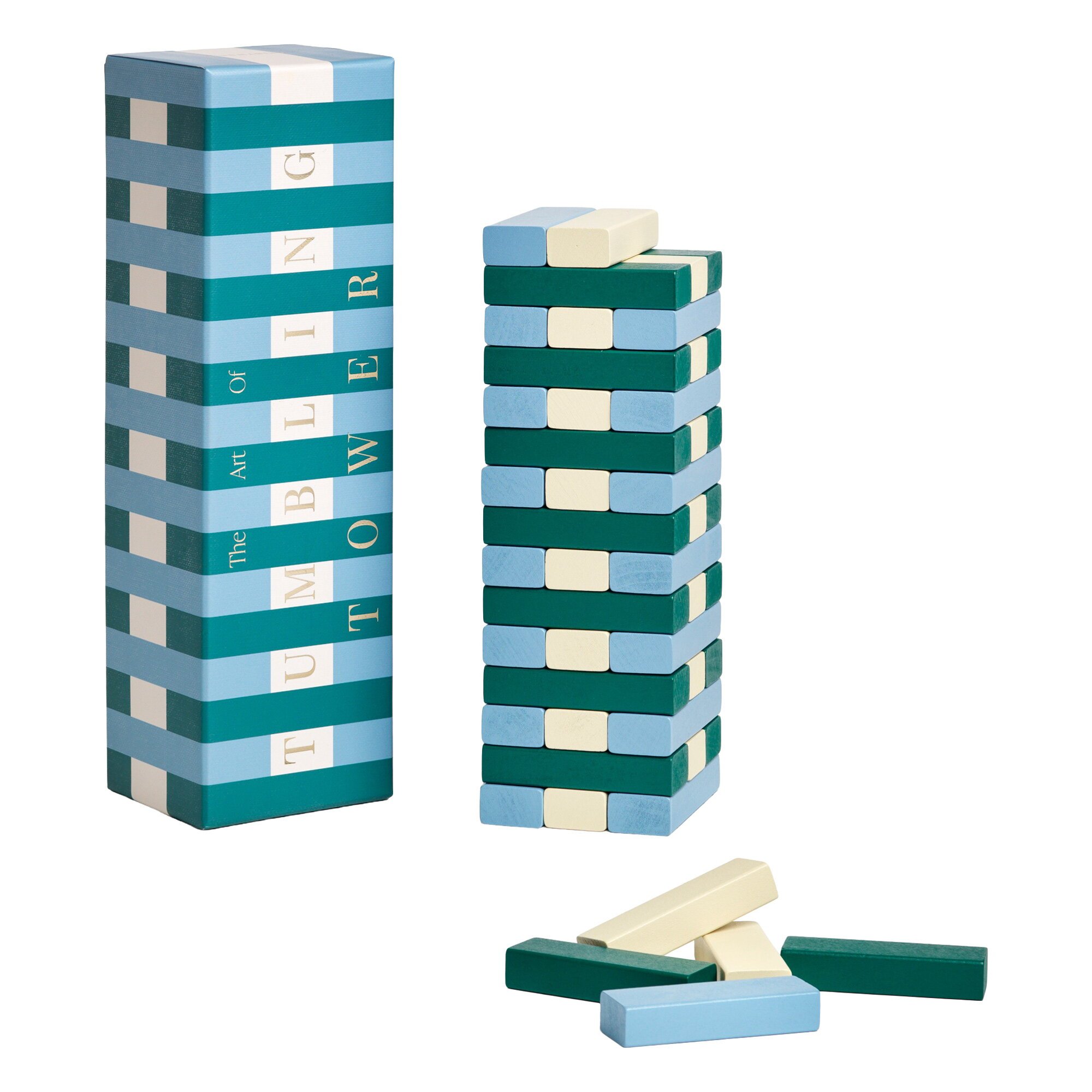 Printworks Play - Tumbling Tower, grün - blau | Finnish Design Shop