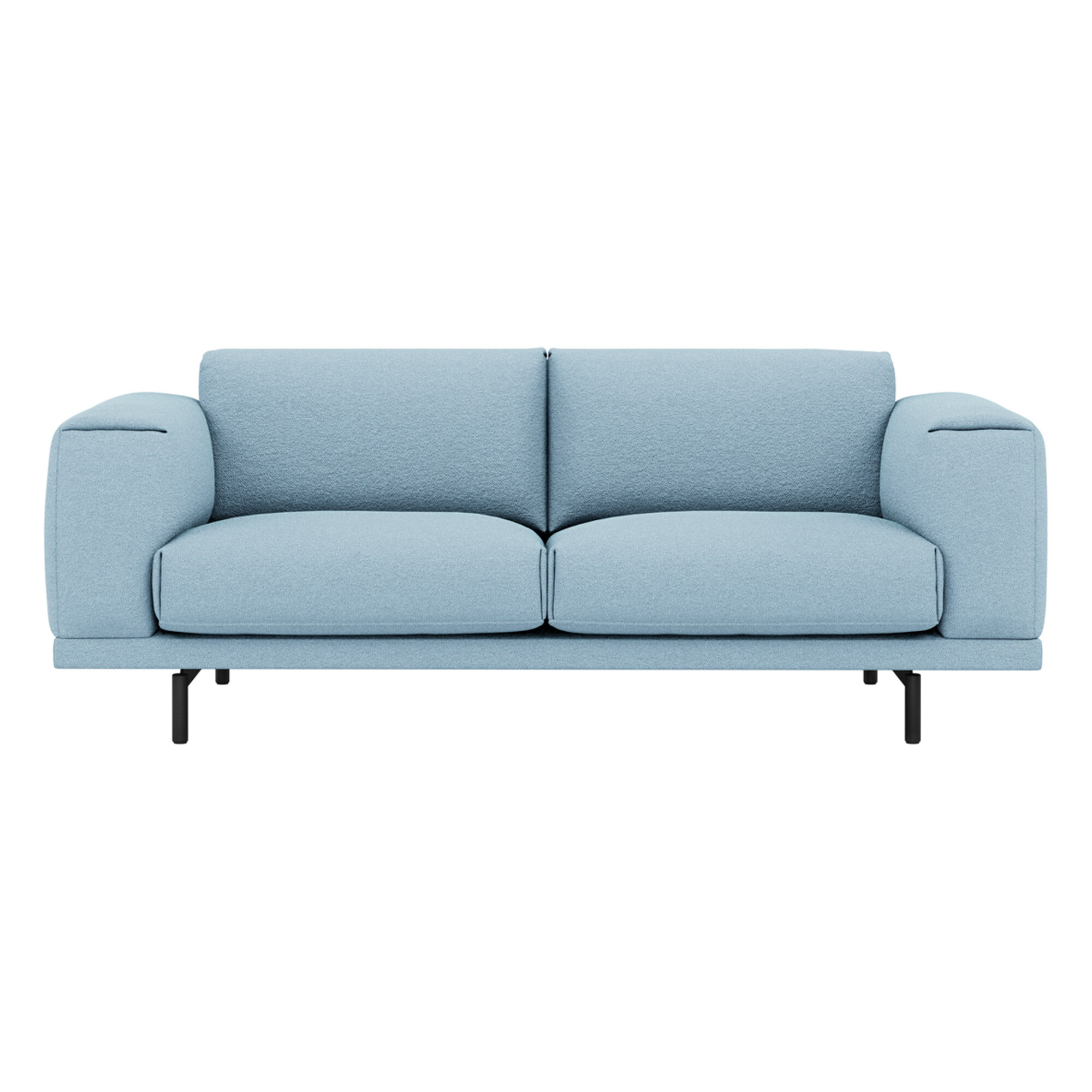 Muuto Rest sofa, 2-seater, black metal - Hearth 12 | Finnish Design Shop