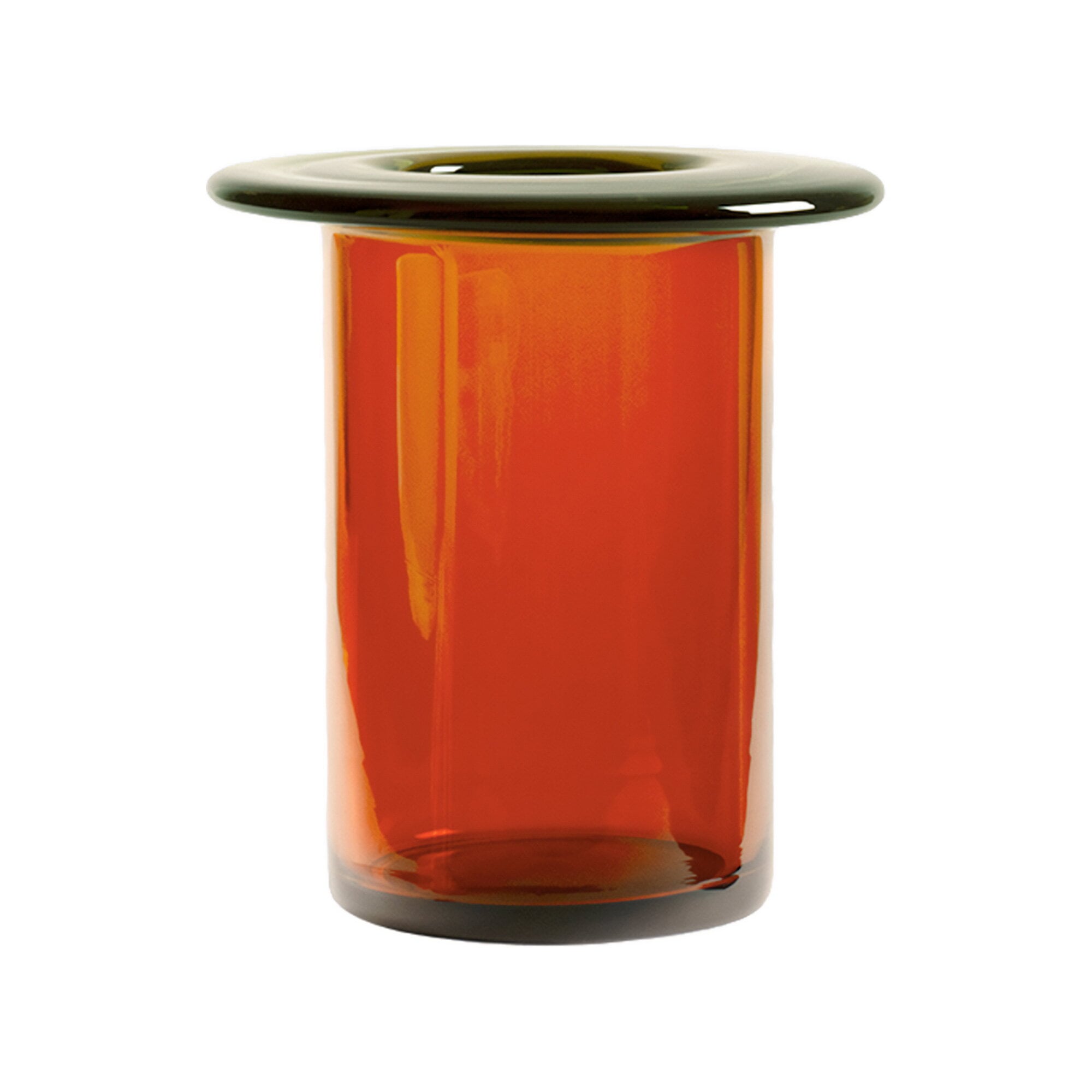Nedre Foss Rabarbra vase, green amber | Finnish Design Shop