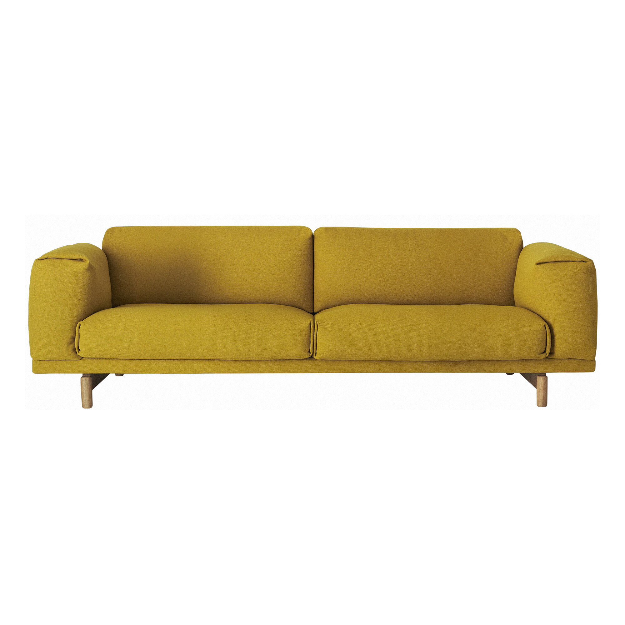 Muuto Rest sofa, 3-seater, oak - Hallingdal 457 | Finnish Design Shop