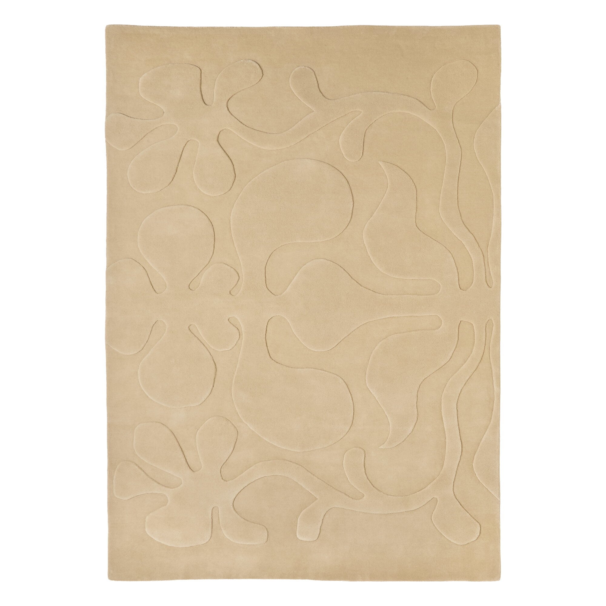 Nanimarquina Lucia Eames Rooted Teppich, Elfenbein | Finnish Design Shop