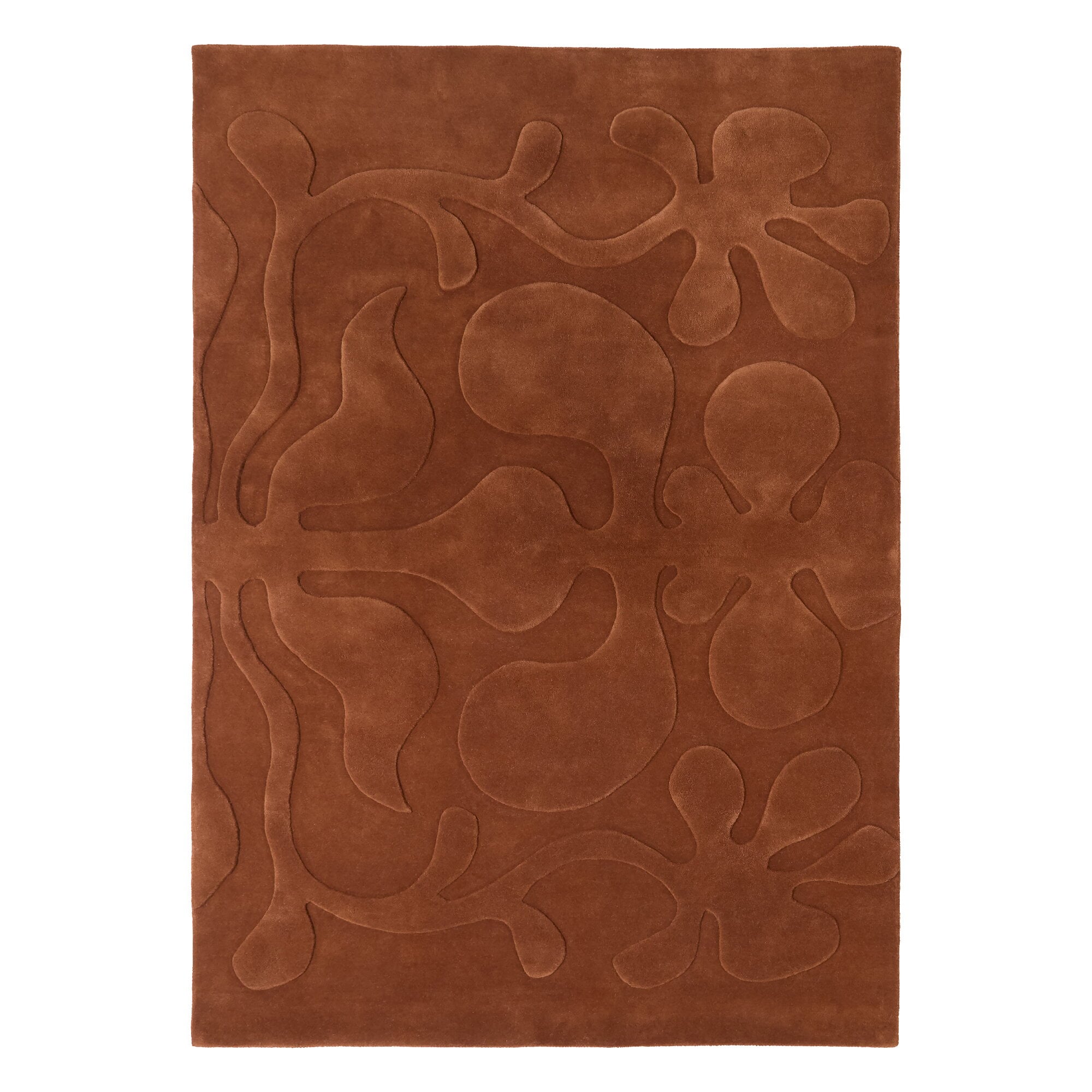 Nanimarquina Lucia Eames Rooted Teppich, Terrakotta | Finnish Design Shop