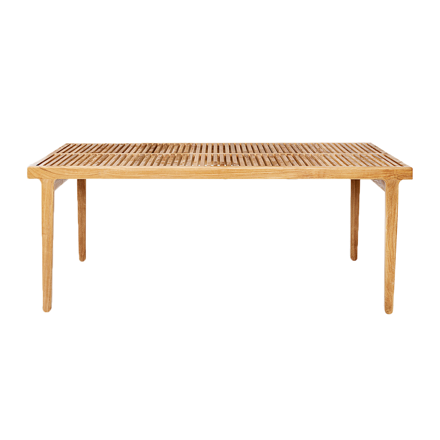 Sibast RIB dining table, 140 x 70 cm, teak - stainless steel | Finnish ...