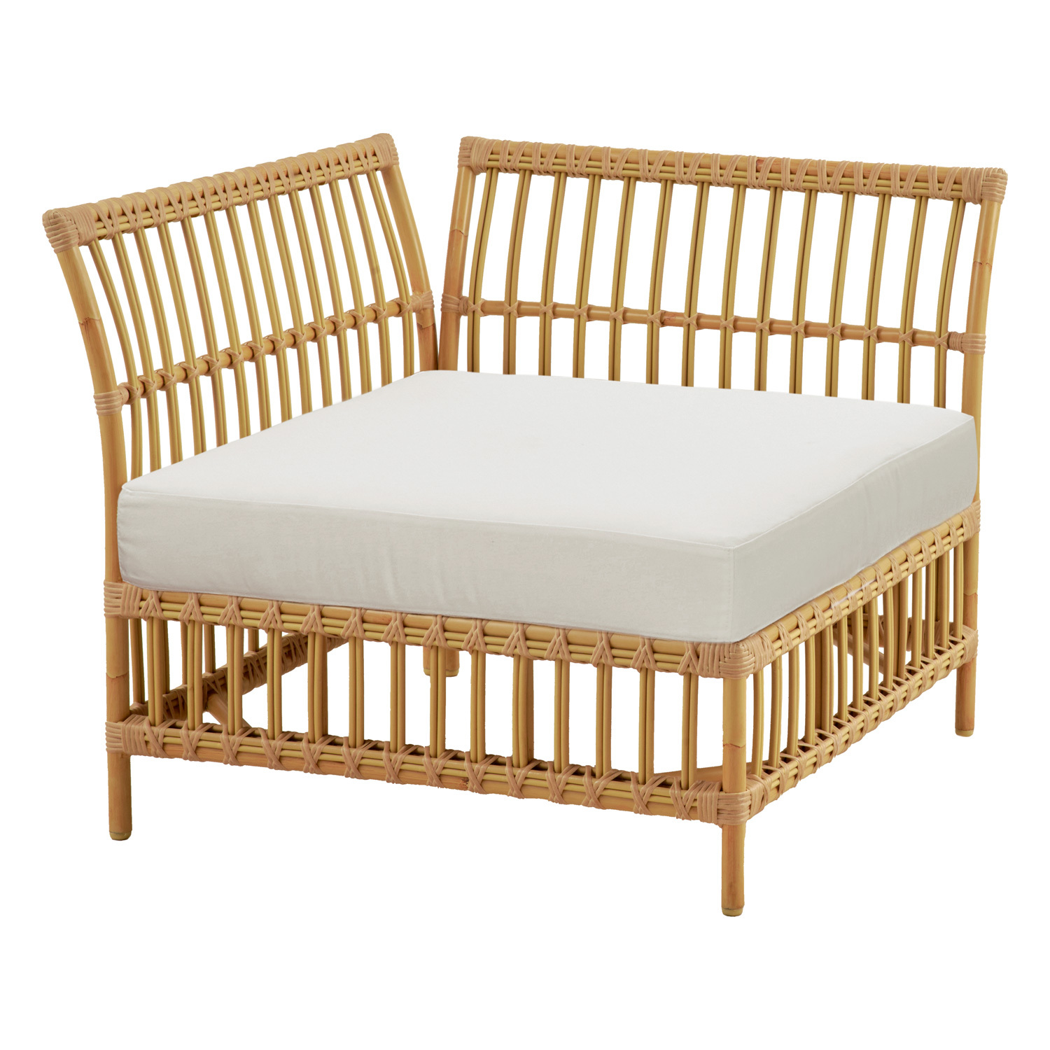 Sika-Design Maggie Exterior corner module sofa, natural - white cushion ...