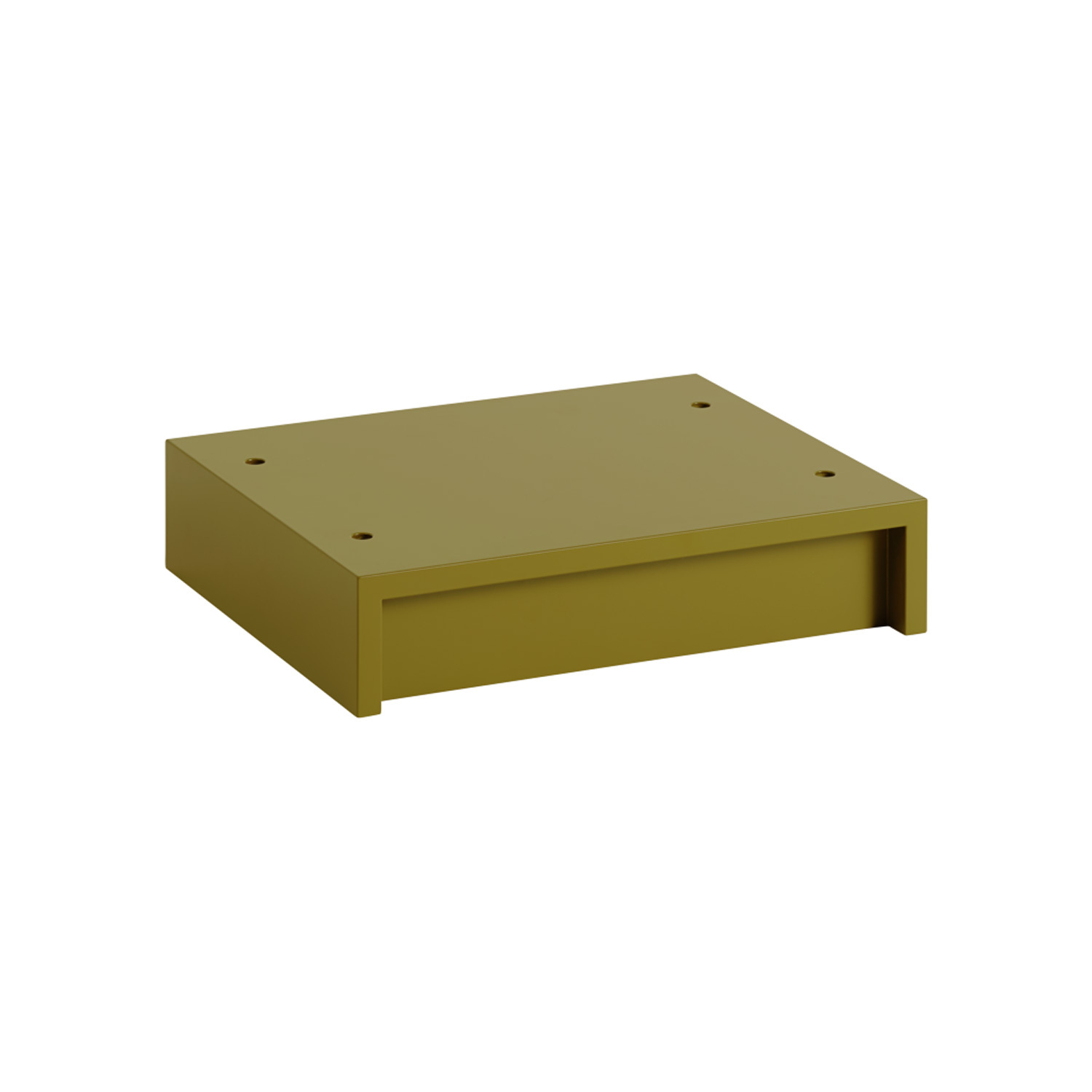 Muuto Stacked plinth, 43,5 x 35 x 10 cm, brown green | Finnish Design Shop