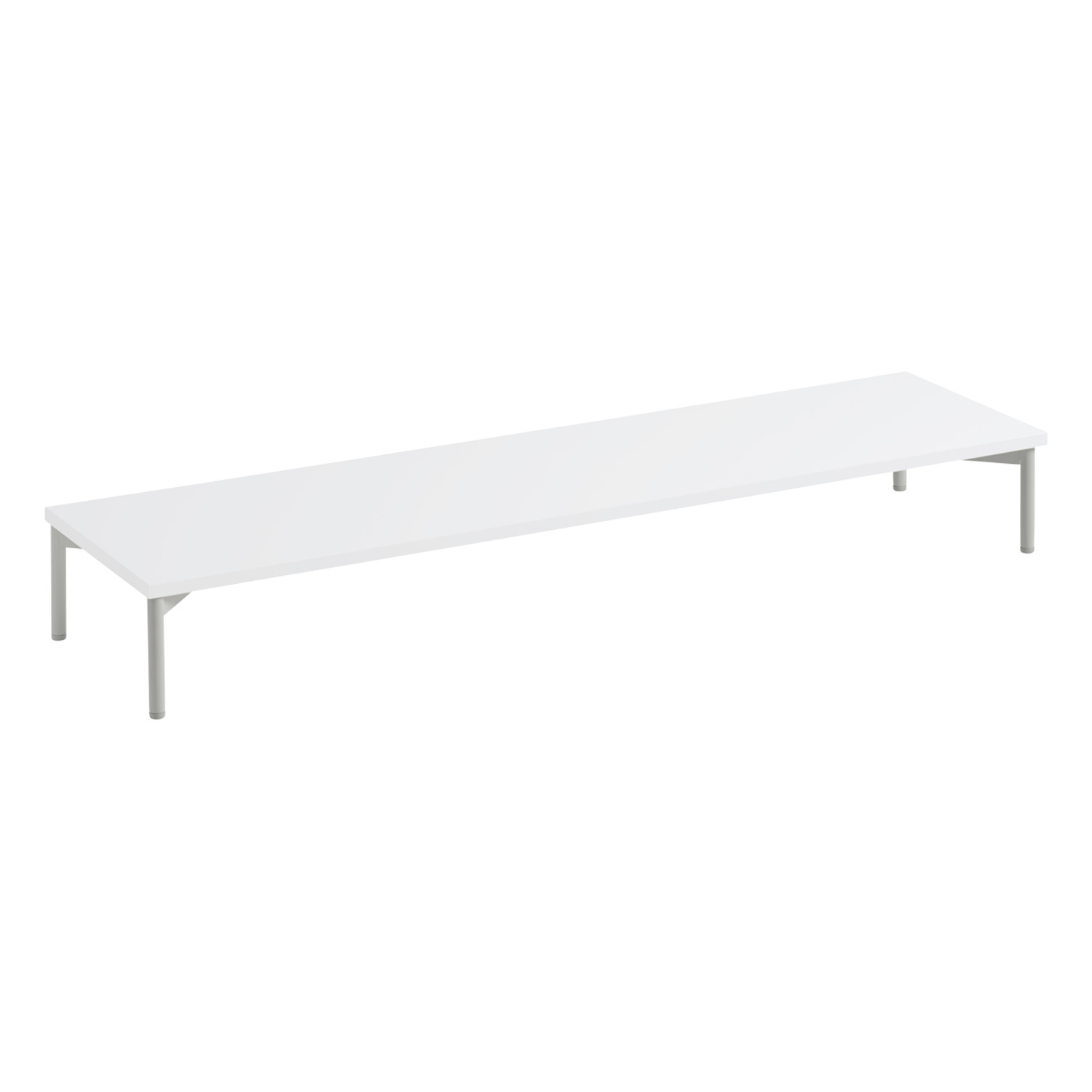 Muuto Stacked podium with tube base, 131 x 35 x 17 cm, white | Finnish ...