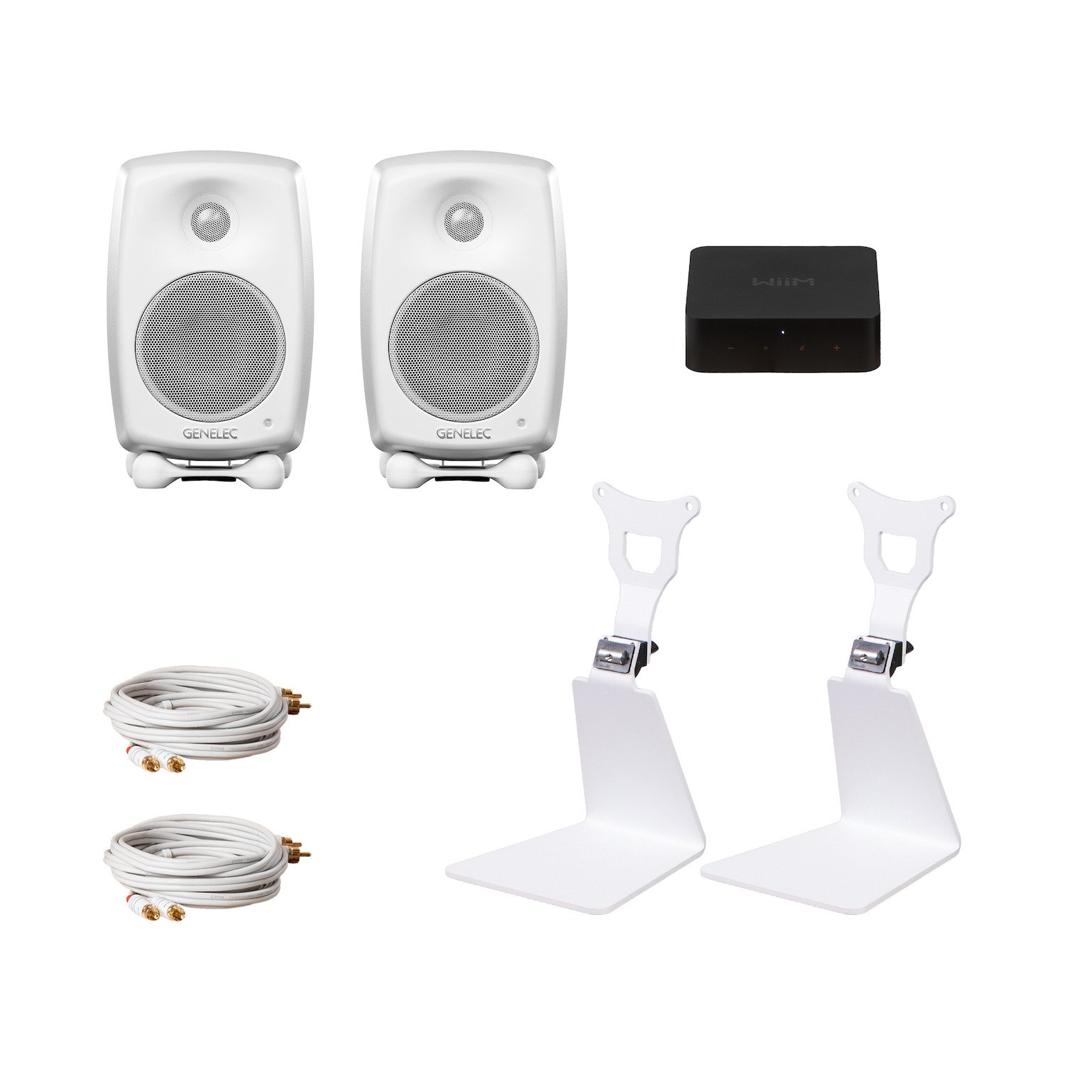 Genelec G Two TV bundle, white | Finnish Design Shop