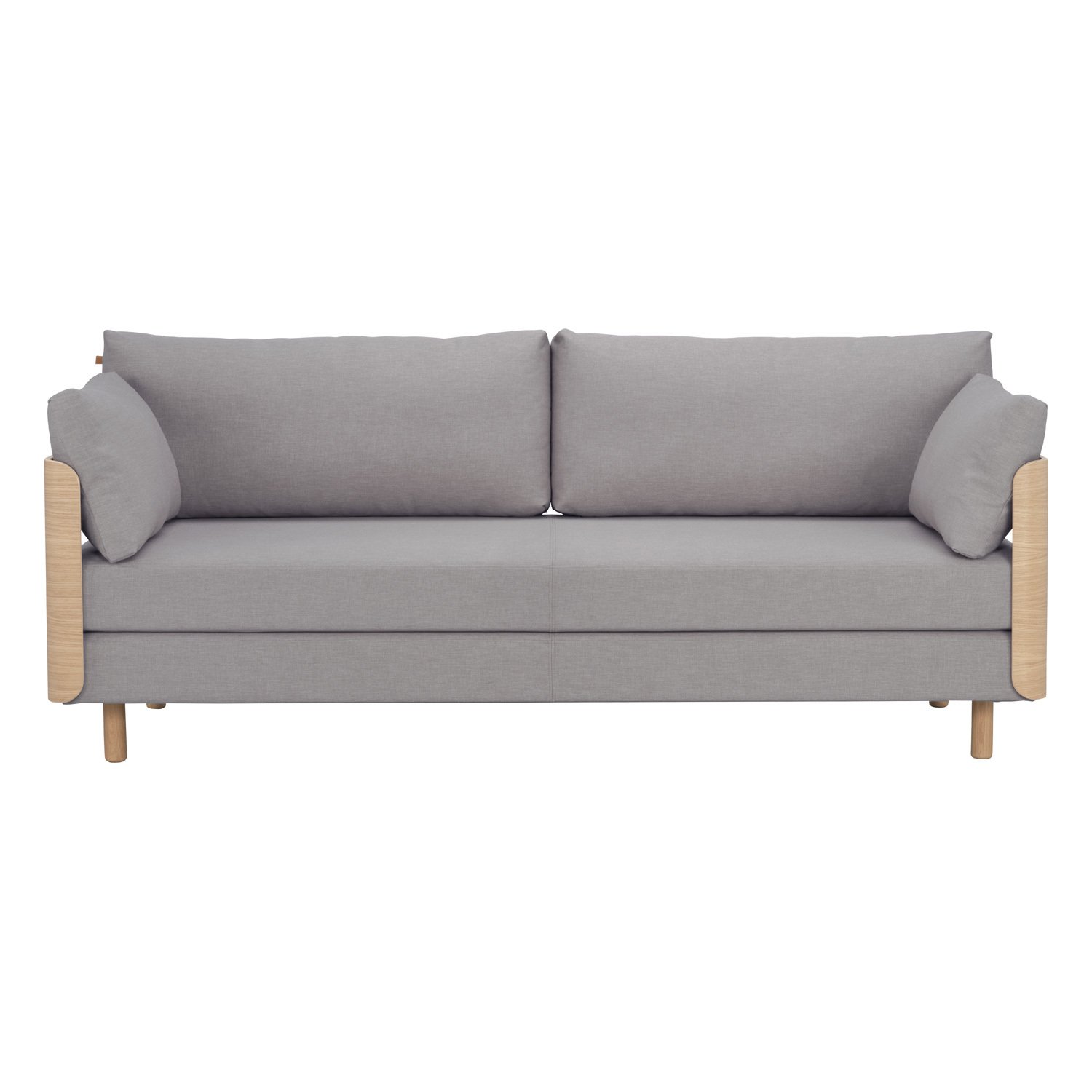 Tapio Anttila Collection ON2 Wood sofa bed, soap waxed oak - light grey ...