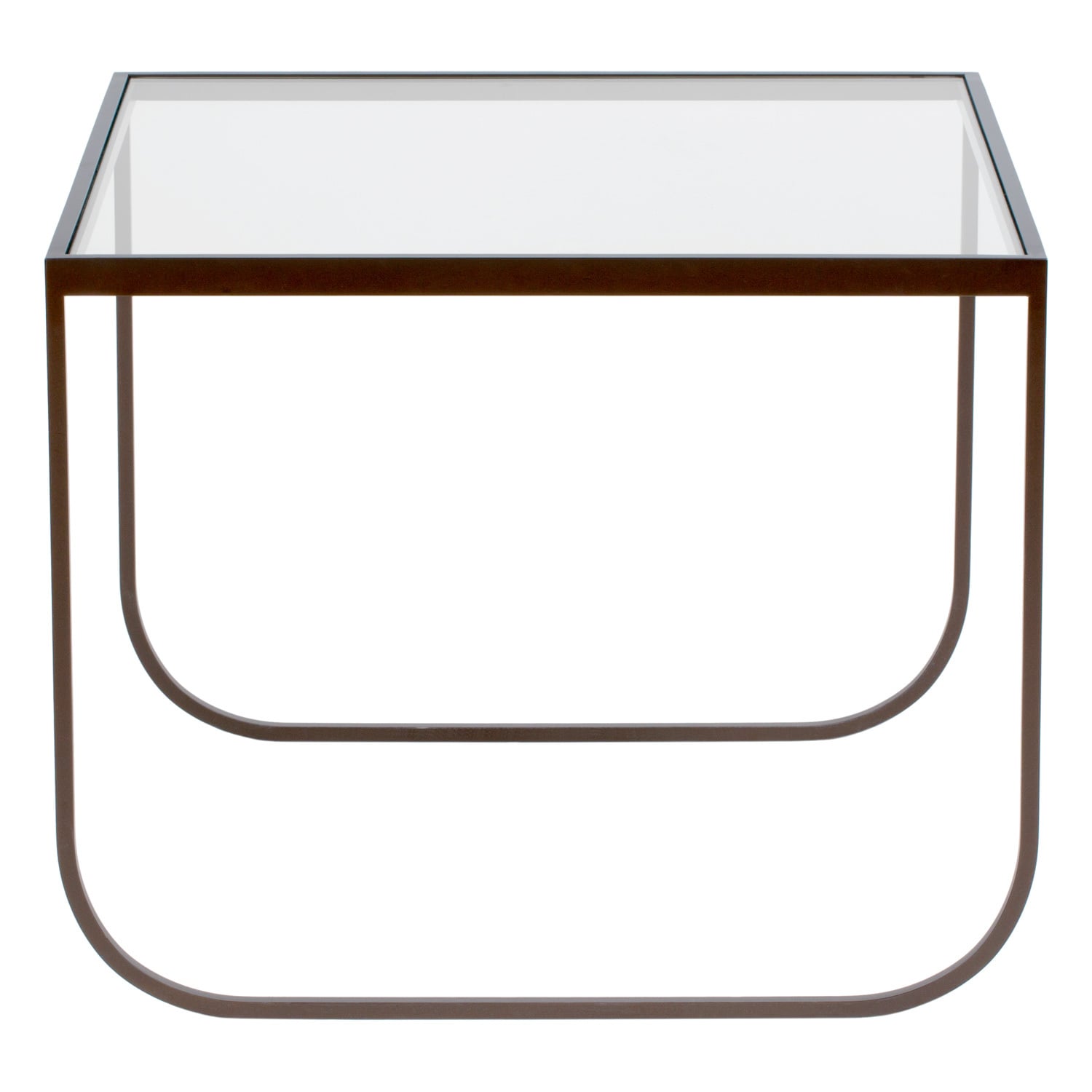 Asplund Tati coffee table, 63,5 cm, high, bronze - clear glass ...