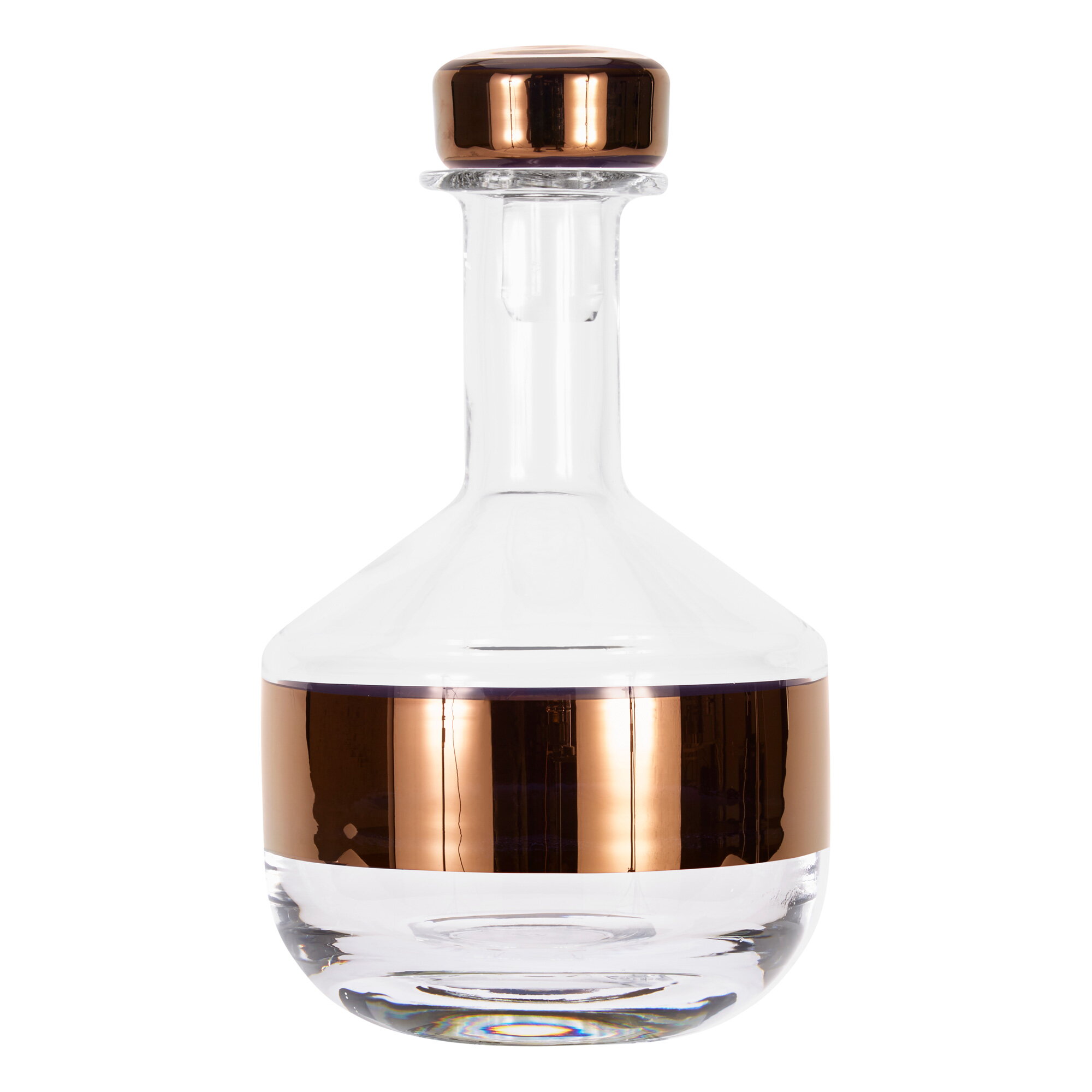 Tom Dixon Tank whiskey decanter, copper | Finnish Design Shop