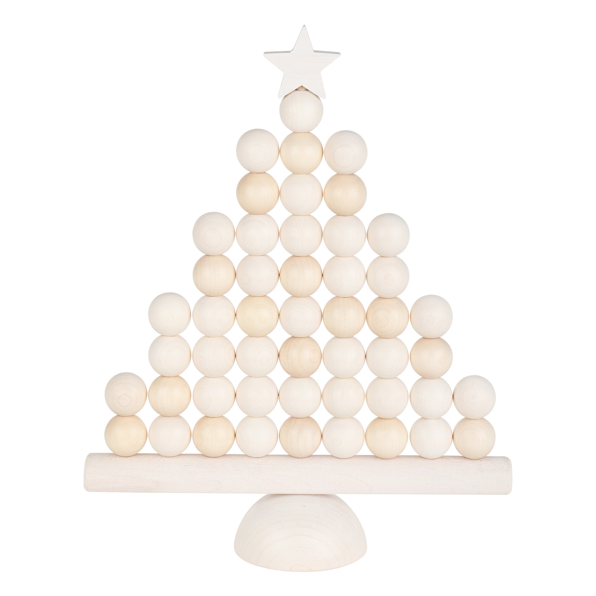 Aarikka Joulukuusi decoration, h. 28 cm, white maple | Finnish Design Shop