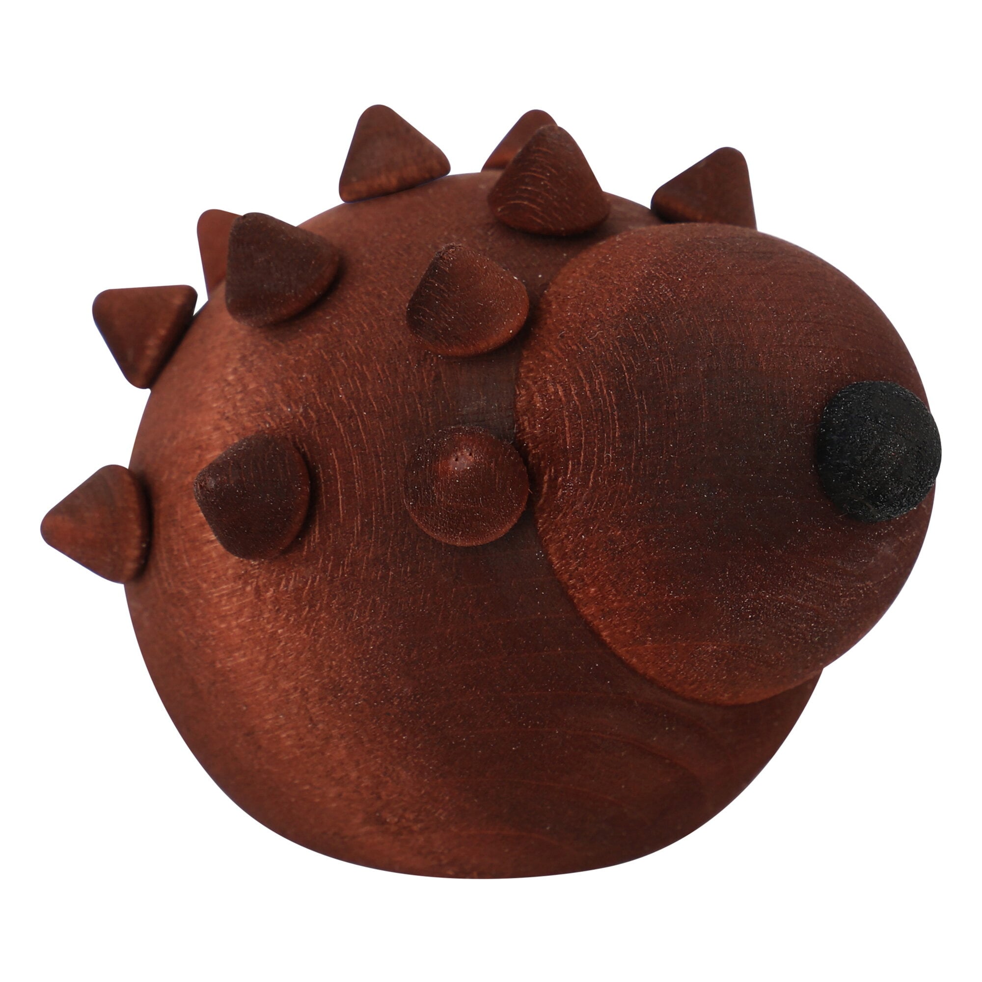 Aarikka Siili hedgehog figurine, brown | Finnish Design Shop