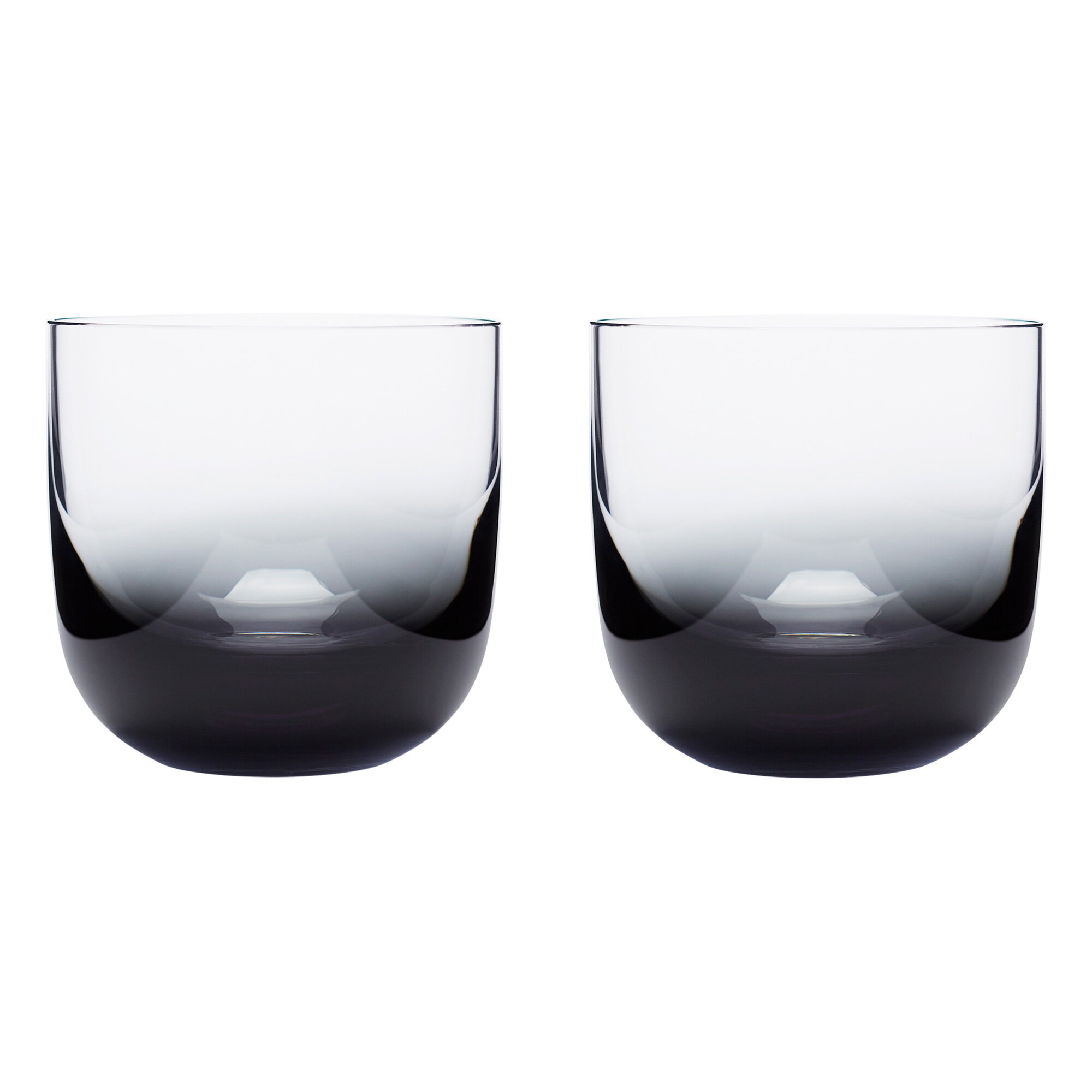 Tom Dixon Tank whiskey glass, 2 pcs, black | Finnish Design Shop