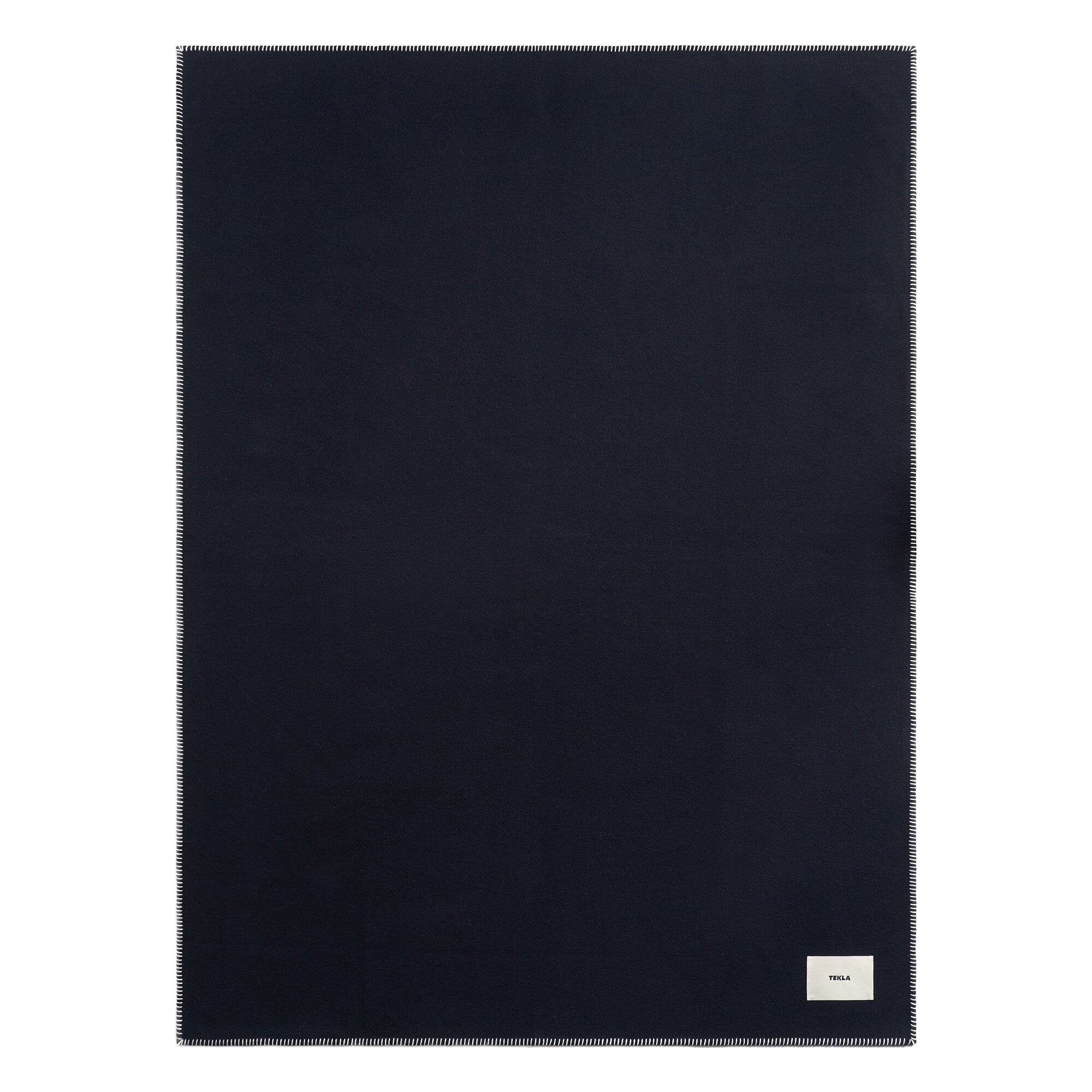 Tekla Couverture en laine d'agneau, 130 x 180 cm, bleu crépuscule ...