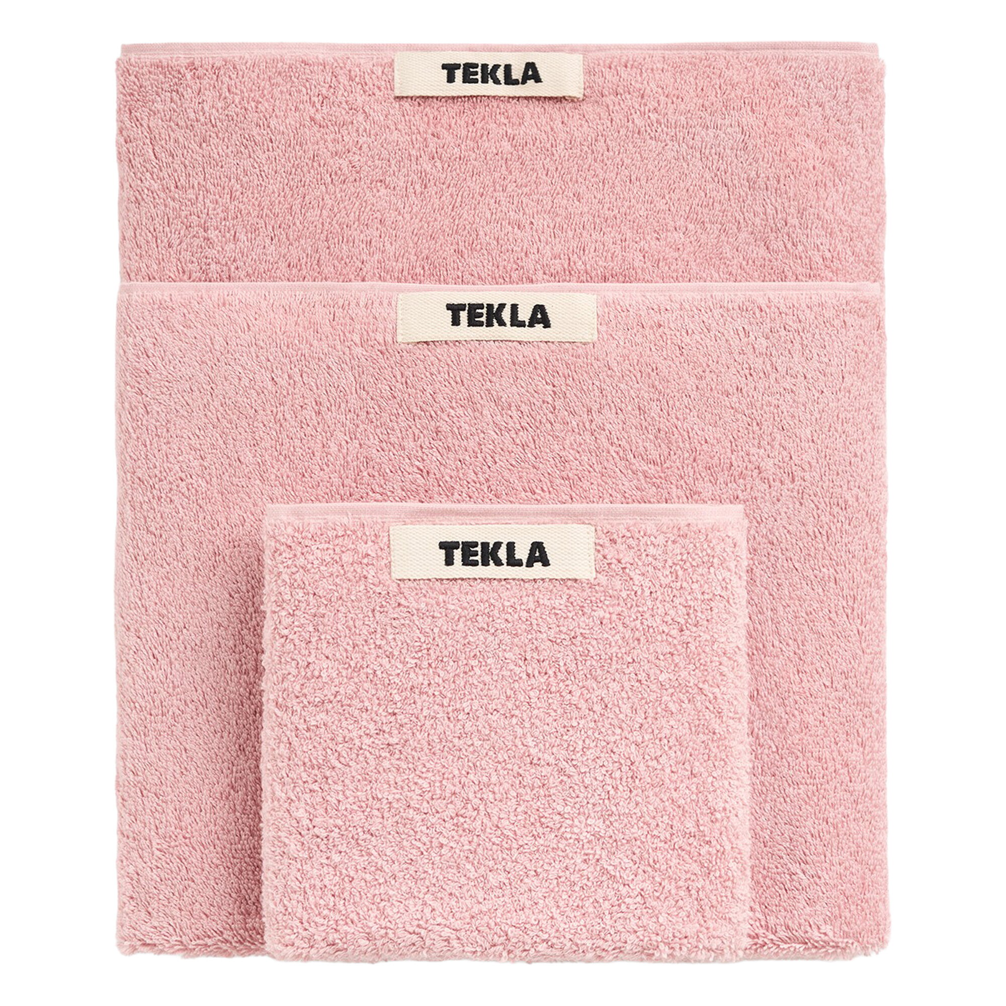 Tekla Terry towel, shaded pink | Finnish Design Shop