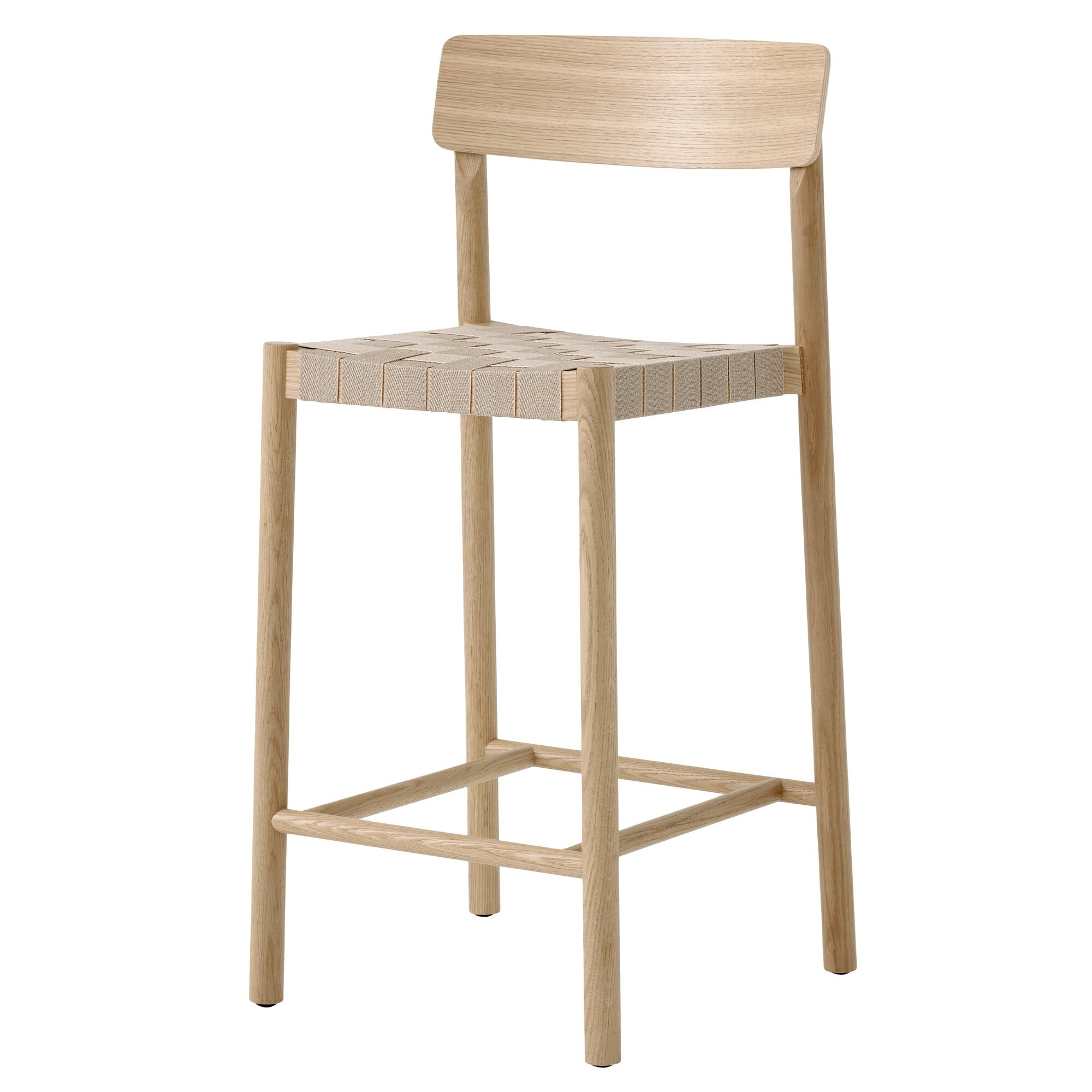 &Tradition Betty TK12 counter chair, oak - natural webbing | Finnish ...