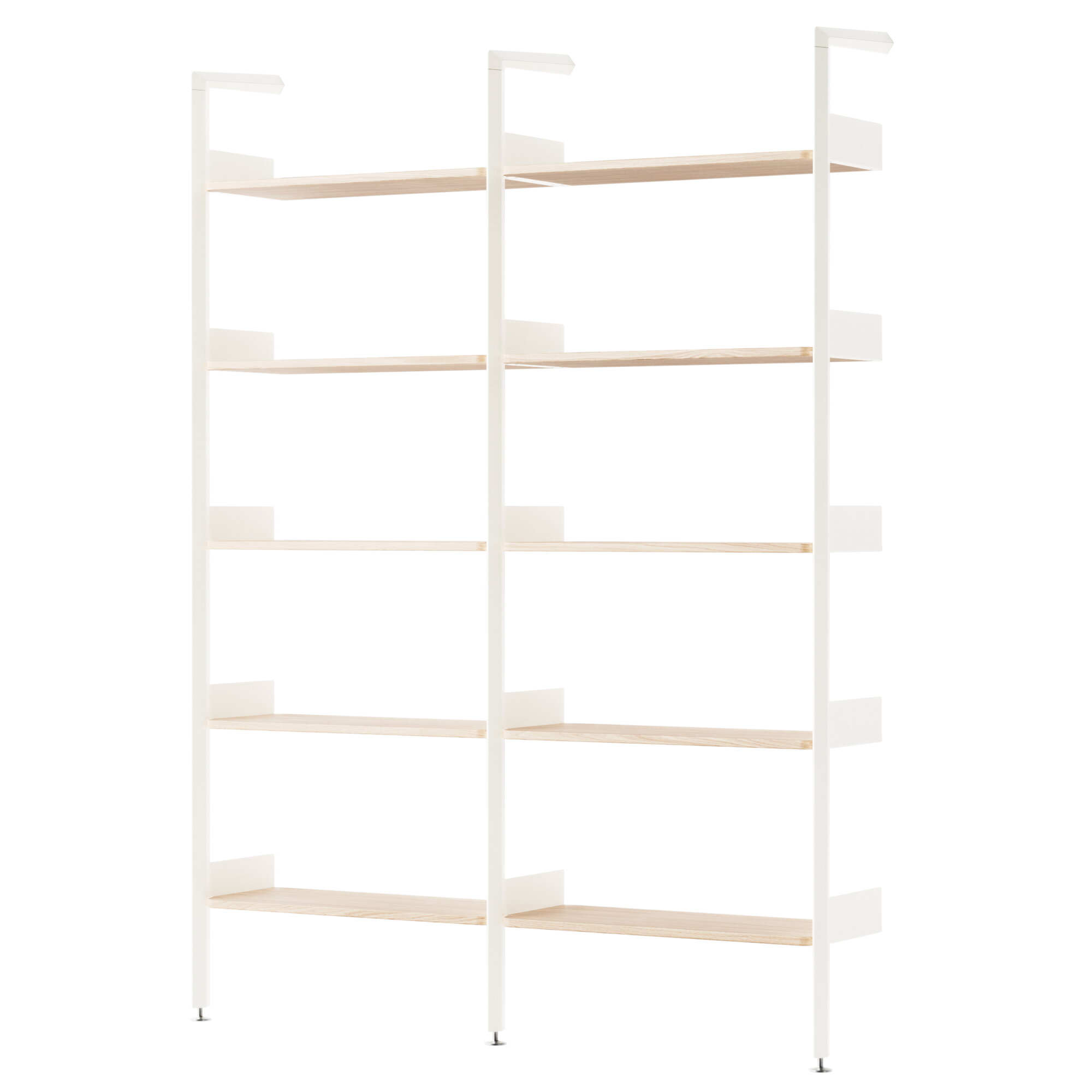 &Tradition Rombe shelf, Configuration A (IF1 & IF4), alabaster - oak ...