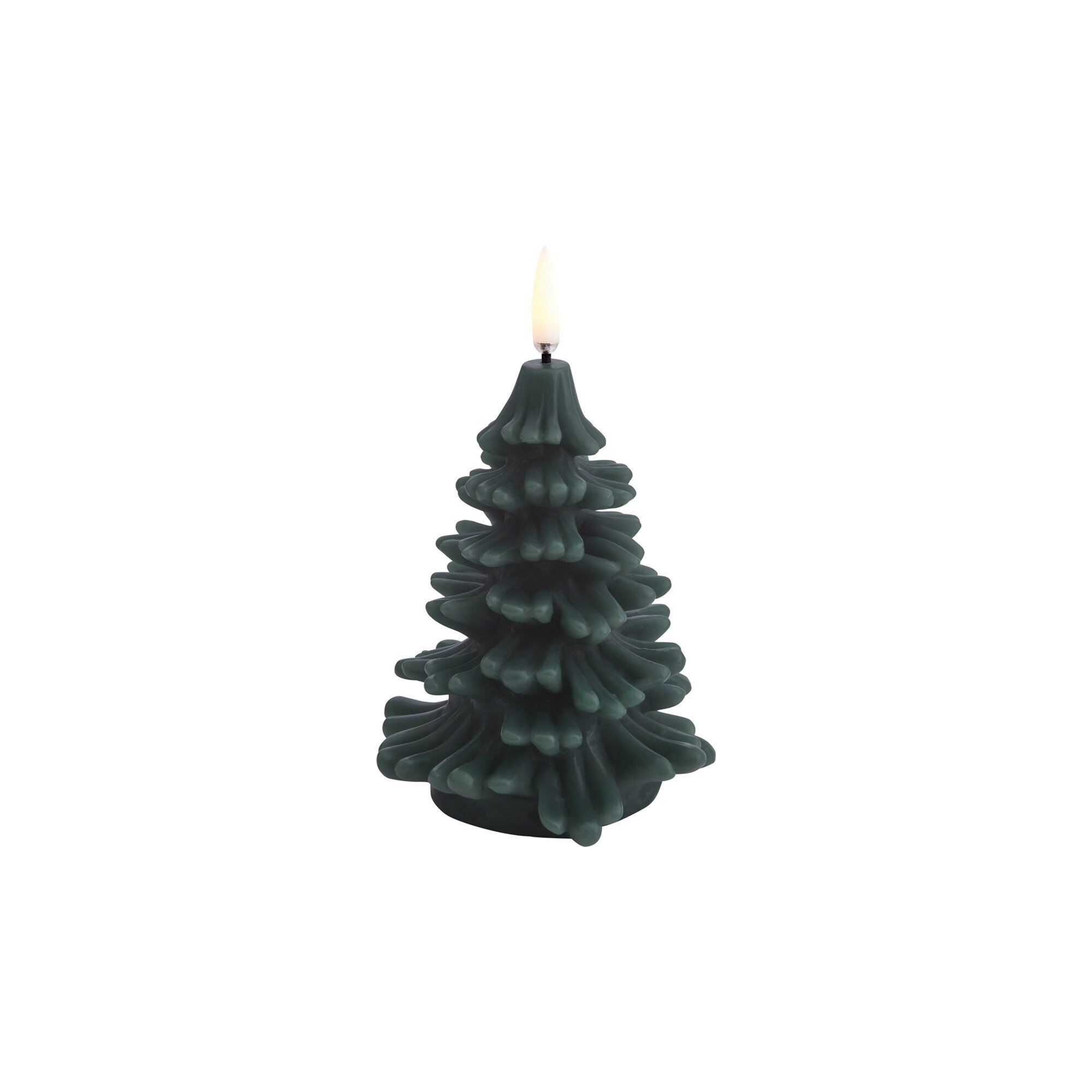 Uyuni Lighting LED Christmas tree candle, 9 x 12 cm, pine green ...