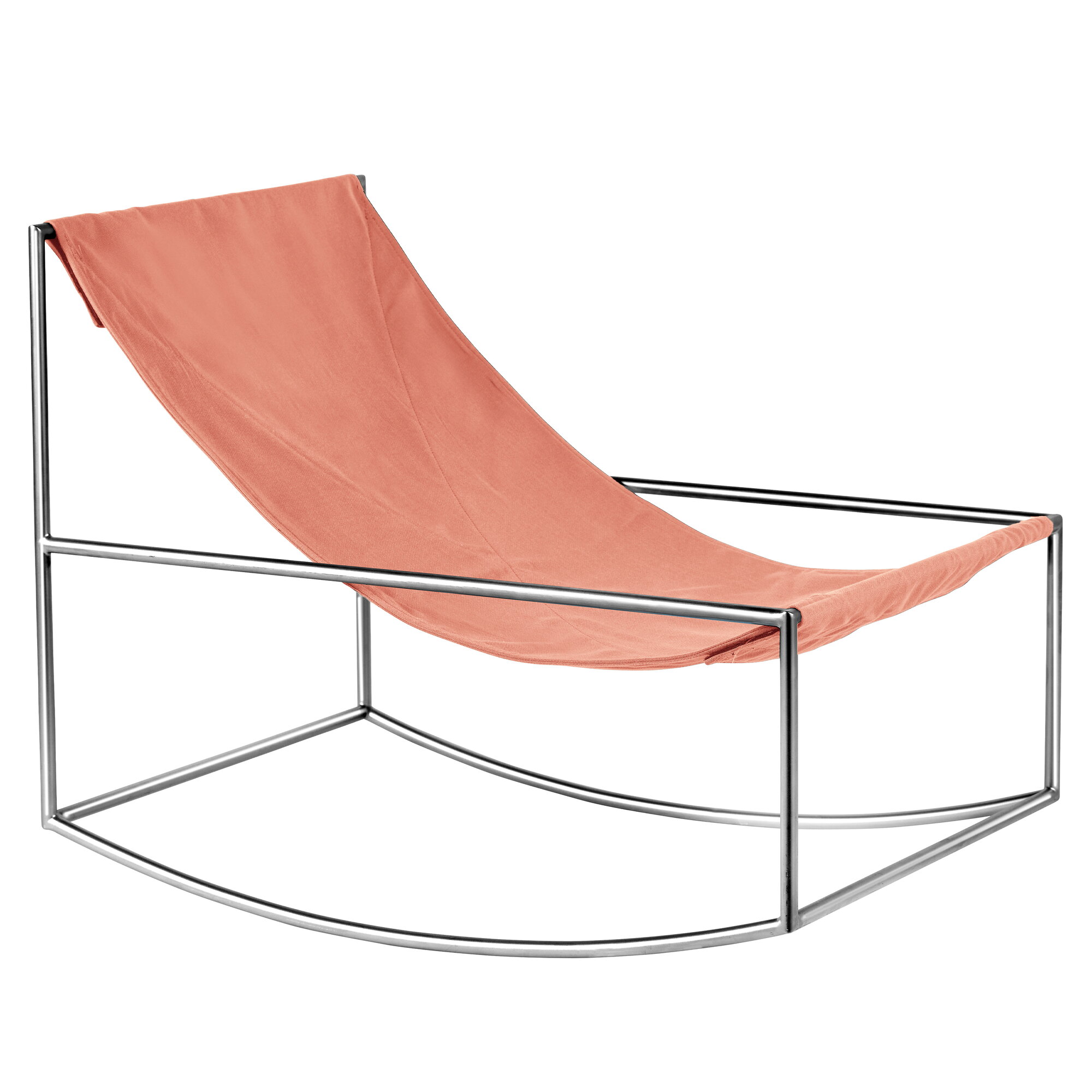 valerie_objects Rocking Chair, stainless steel - pink | Finnish Design Shop