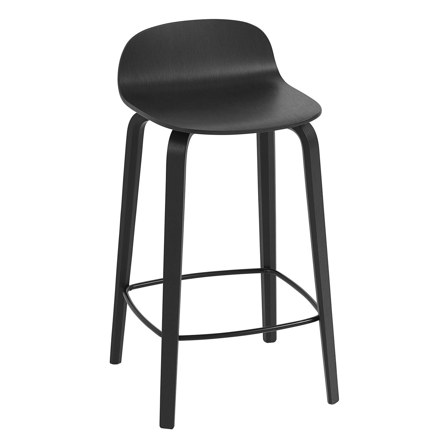 Muuto Visu counter stool, 65 cm, black | Finnish Design Shop