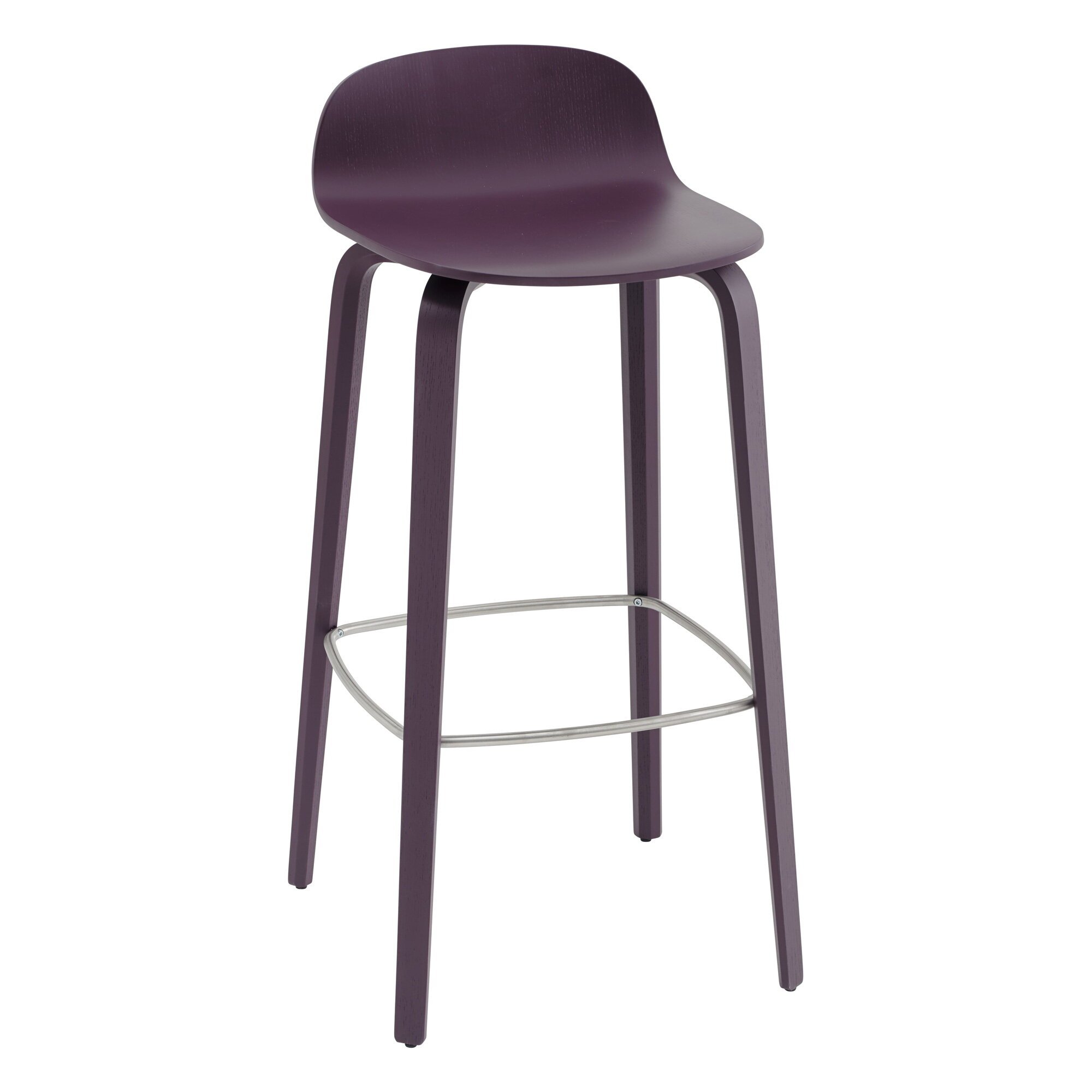 Muuto Visu bar stool, 75 cm, dark plum | Finnish Design Shop IE