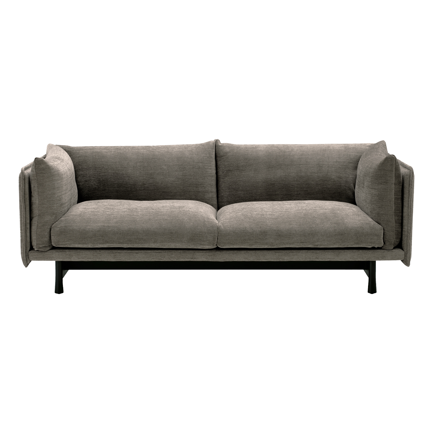 Wendelbo Kite 2-seater sofa, black stained oak - Roco 08 | Finnish Design Shop