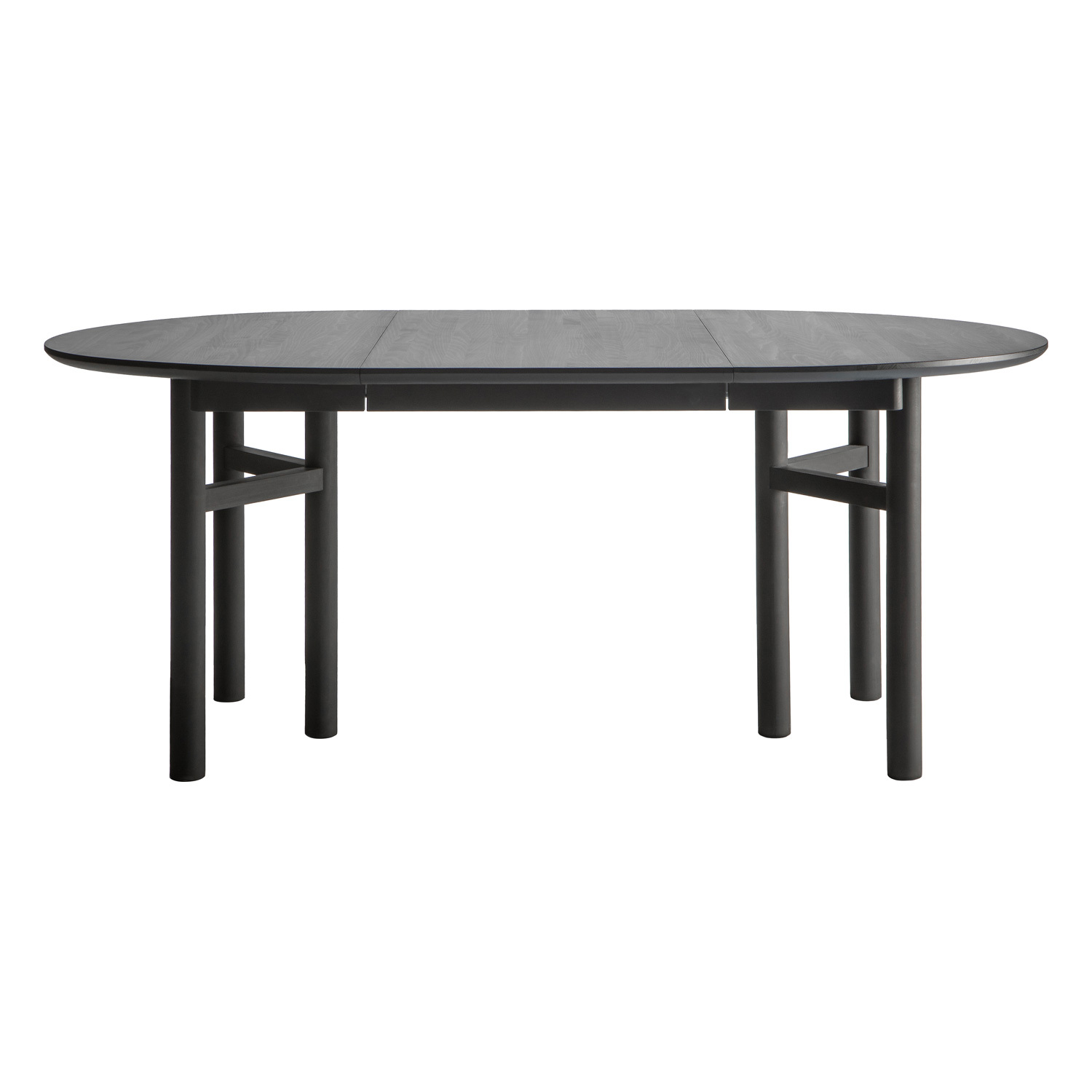 Wooden SJL extendable table, 120-180 cm, black beech | Finnish Design Shop